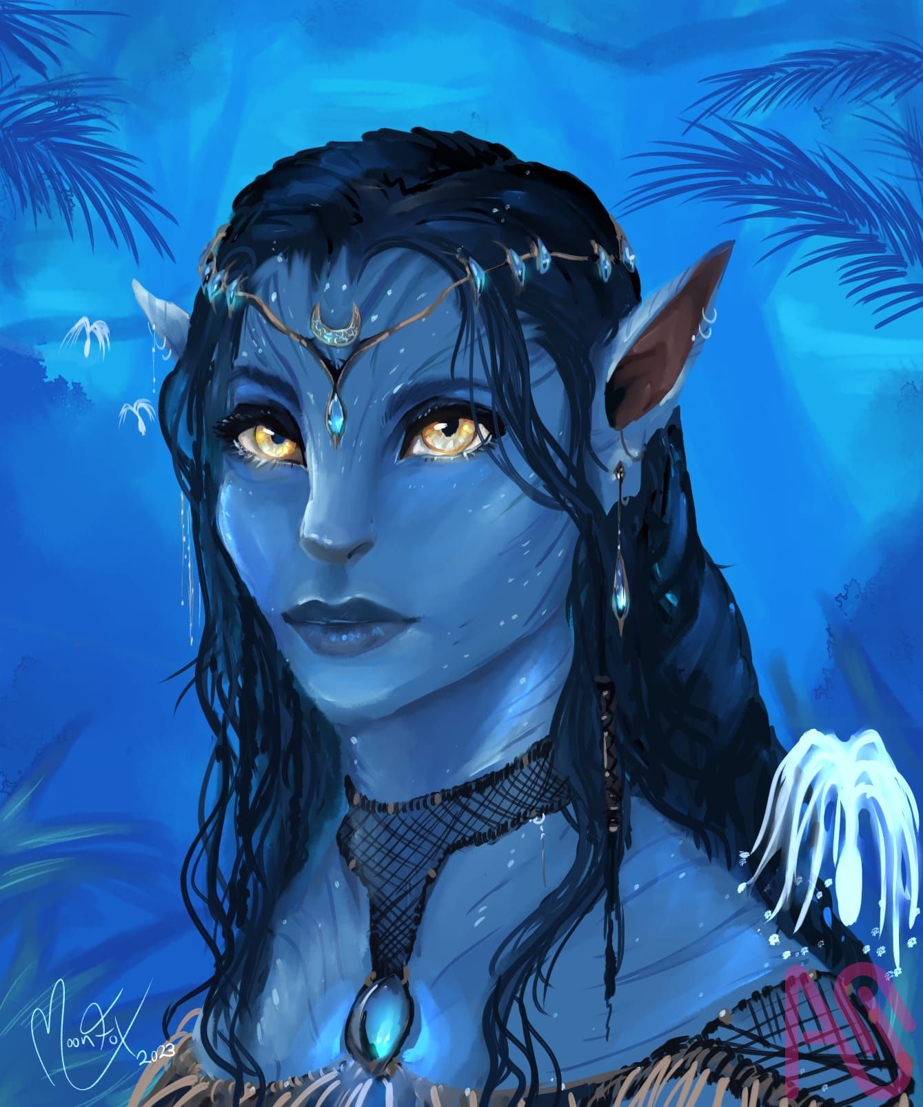 Na'vi Moon tribe - Avatar Fanart ☽.°•ThaliaMoonfox•°.☾ - 插图 ART street