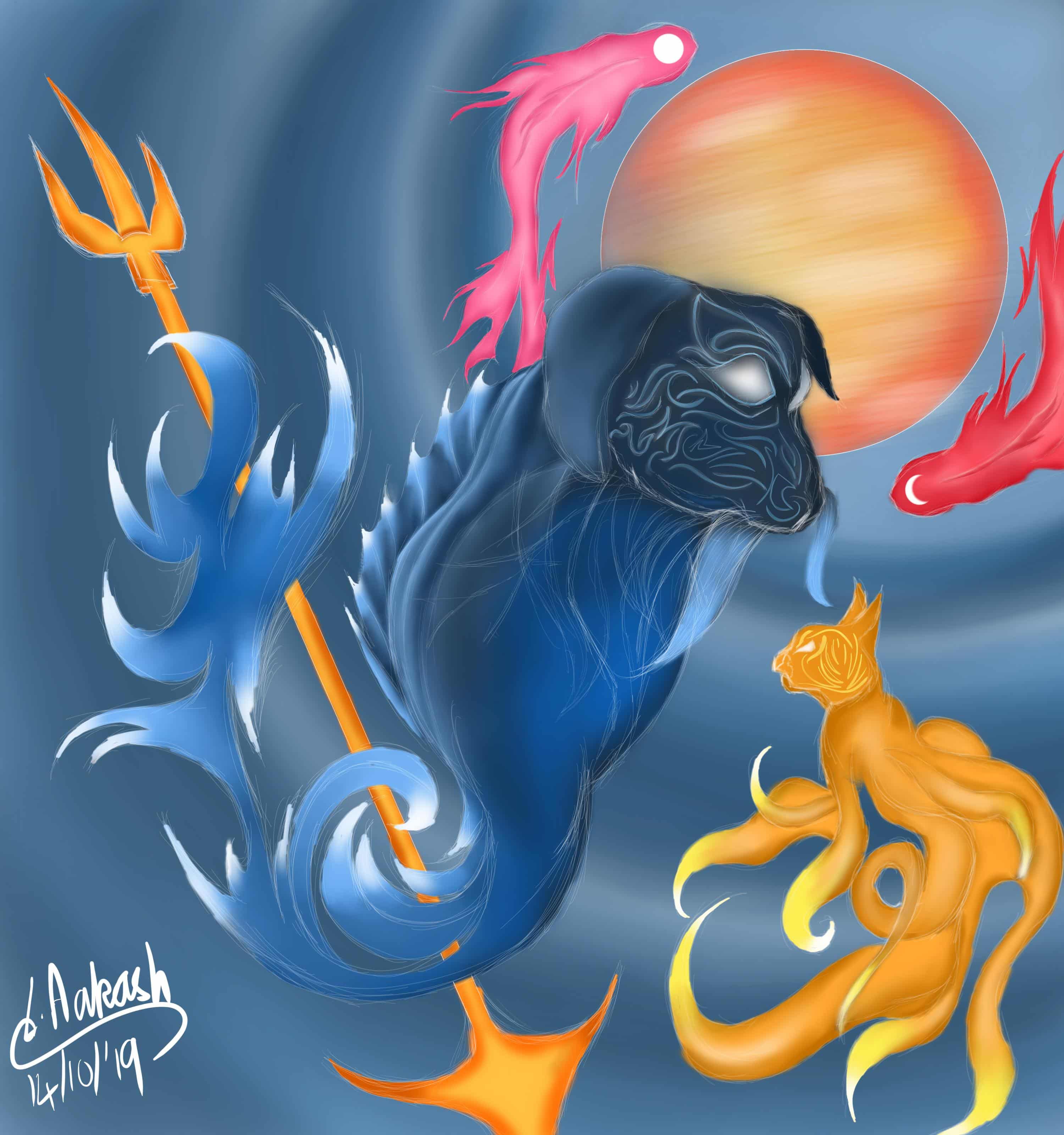 Octodog and catopus aka_dragon - 插图 ART street