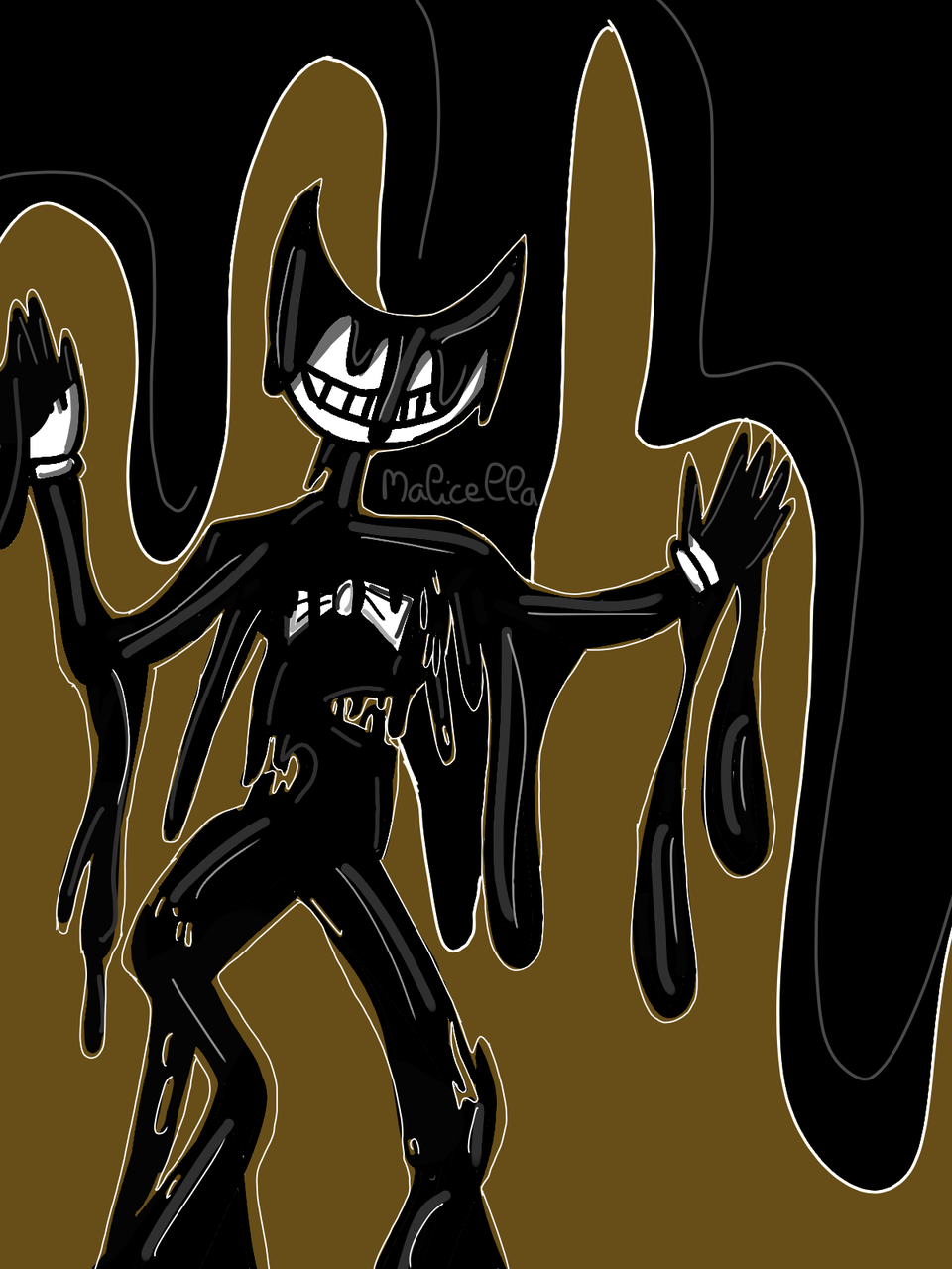 Evil bendy Malicella - Illustrations ART street