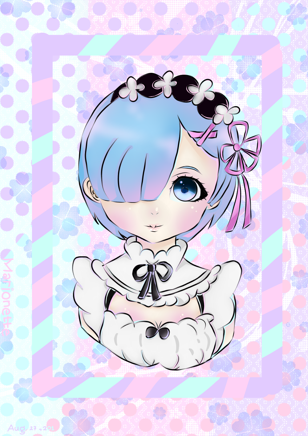 Re:Zero Rem Astro Venice - Illustrations ART street