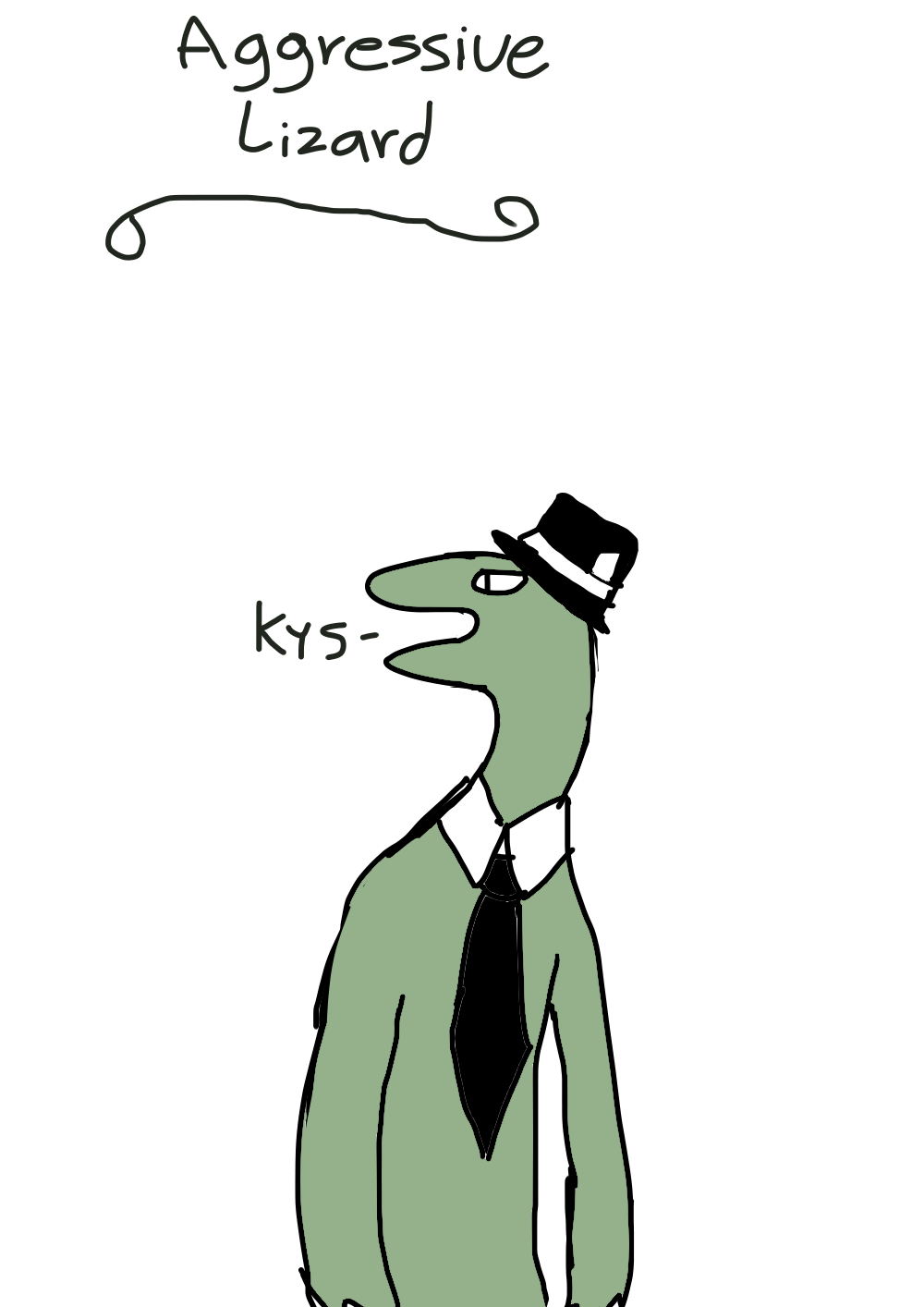 Aggressive Lizard Arrek-Desu - Illustrations ART street