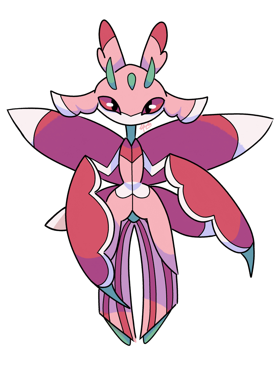 Pink Insect Pokemon