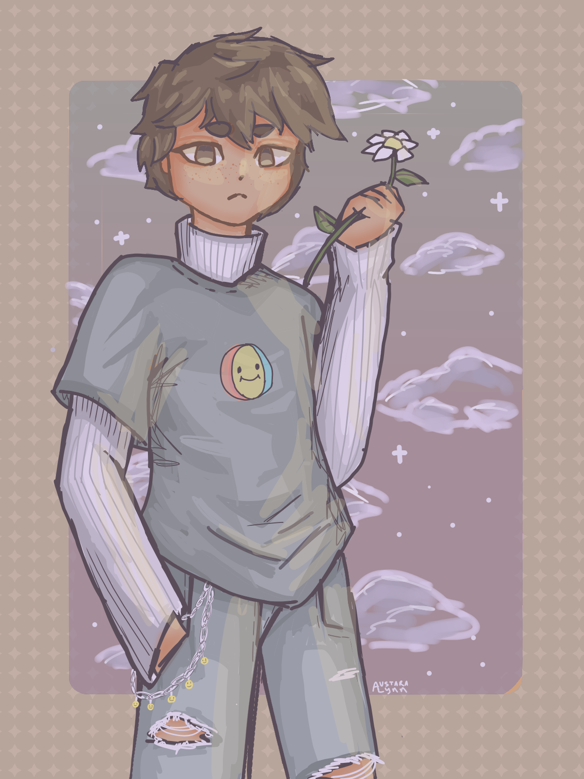 lofi/indie guy - oc Austara Lynn - 插畫 ART street