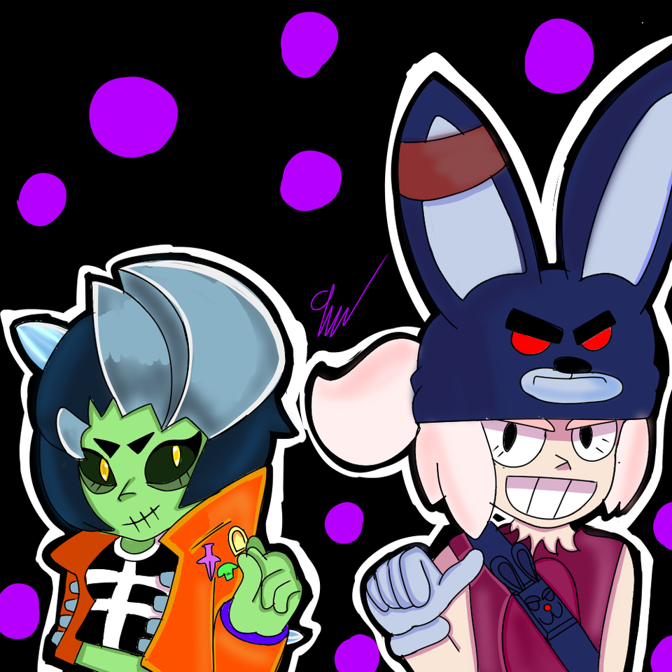 Zombibi and Penny evil rabbit ブランド_Zero - 插畫 ART street