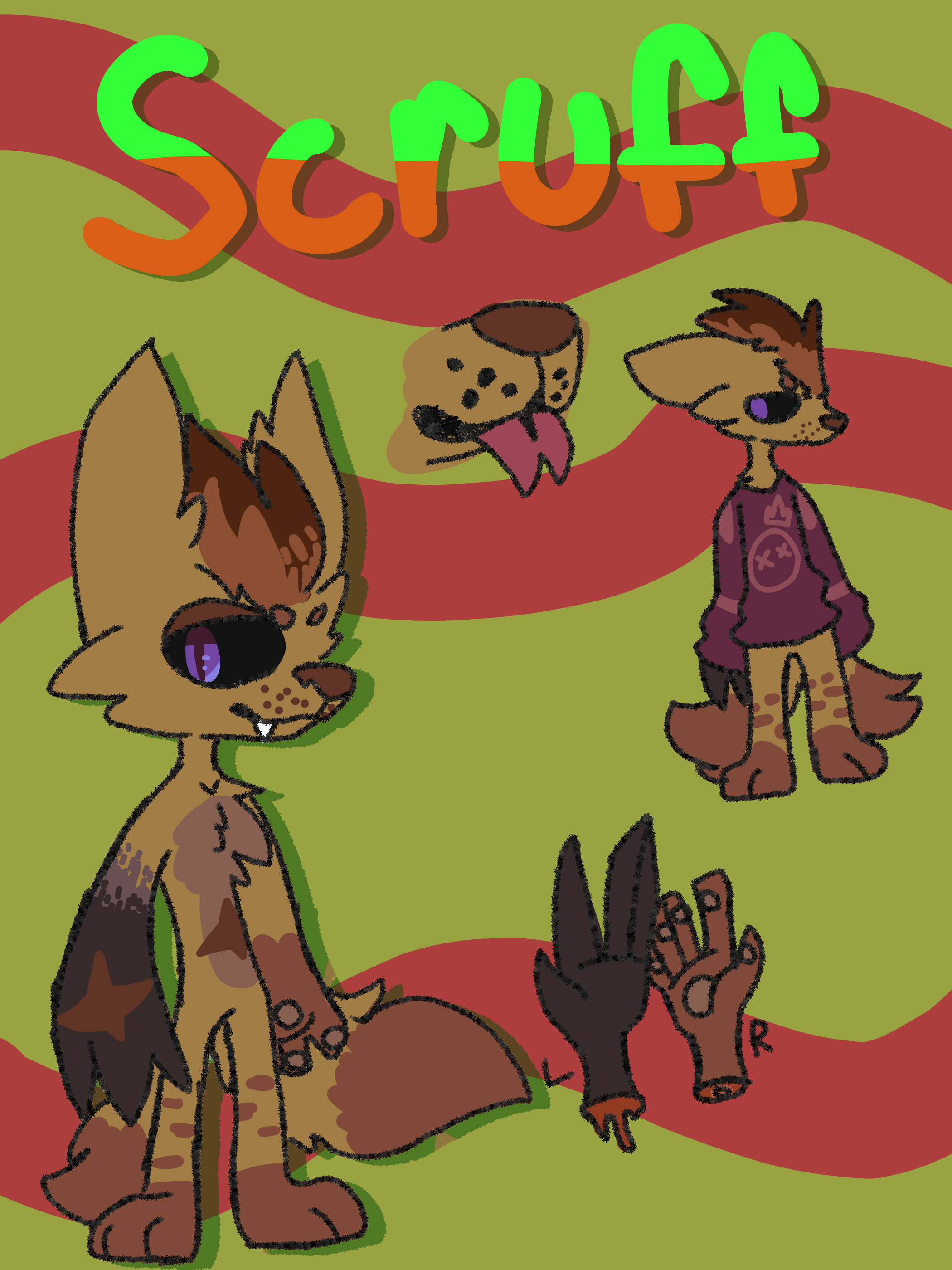 Improved scruff Oc ref -_- PineapplePen - Illustrations ART street