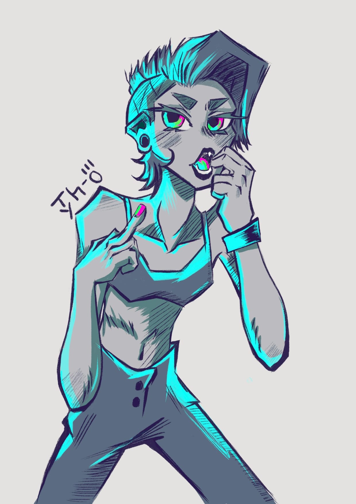 Girl Punk TyhrDraumur - Illustrations ART street