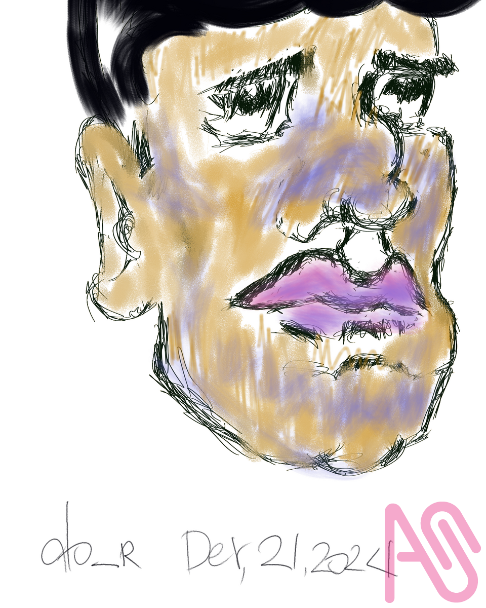 tried coloring a man with a vision do_r - Illustrations ART street