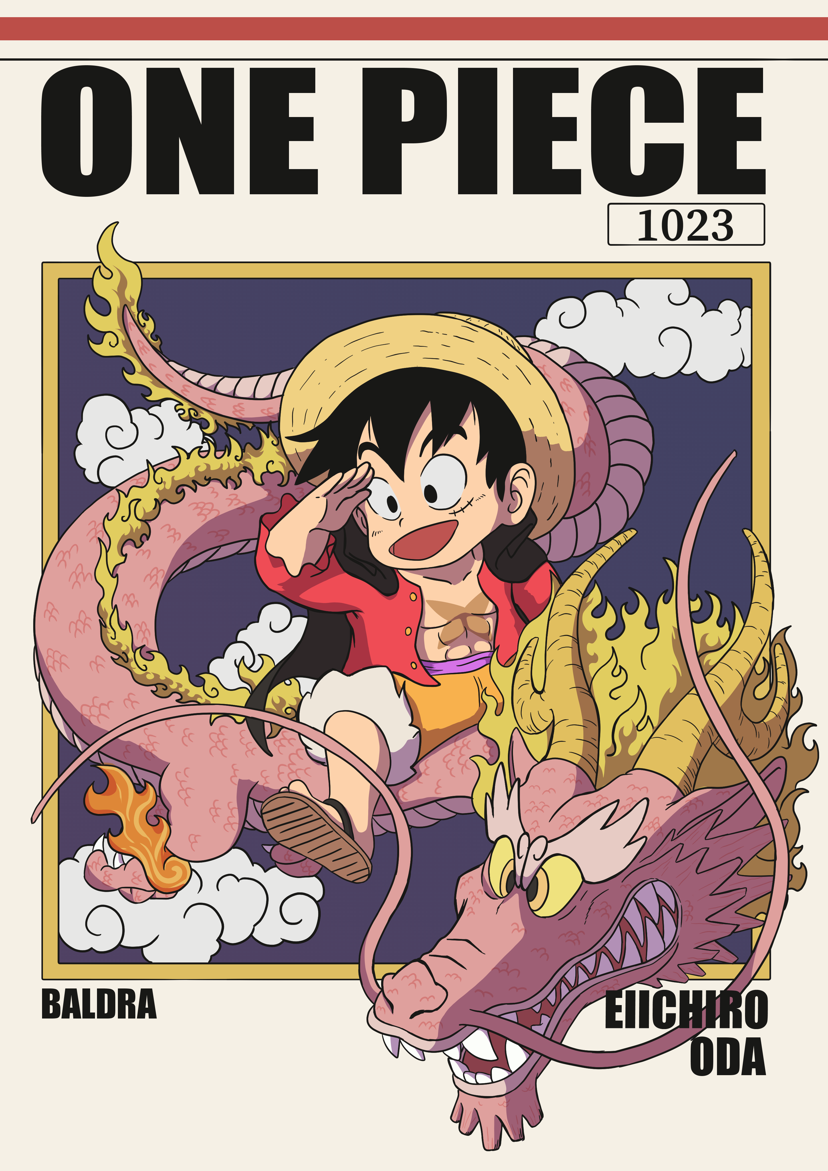Luffy y Momo Baldra - Illustrations ART street