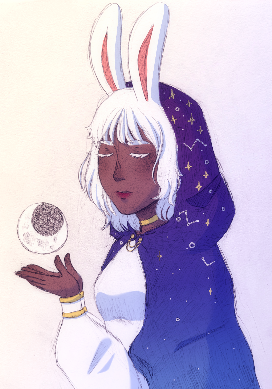 Astronomical Bunny Moonzi - 插畫 ART street