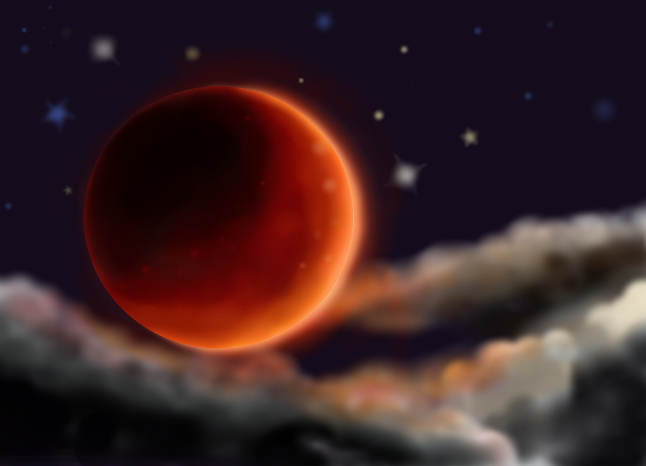 Red moon Merimac1208 - Illustrations ART street