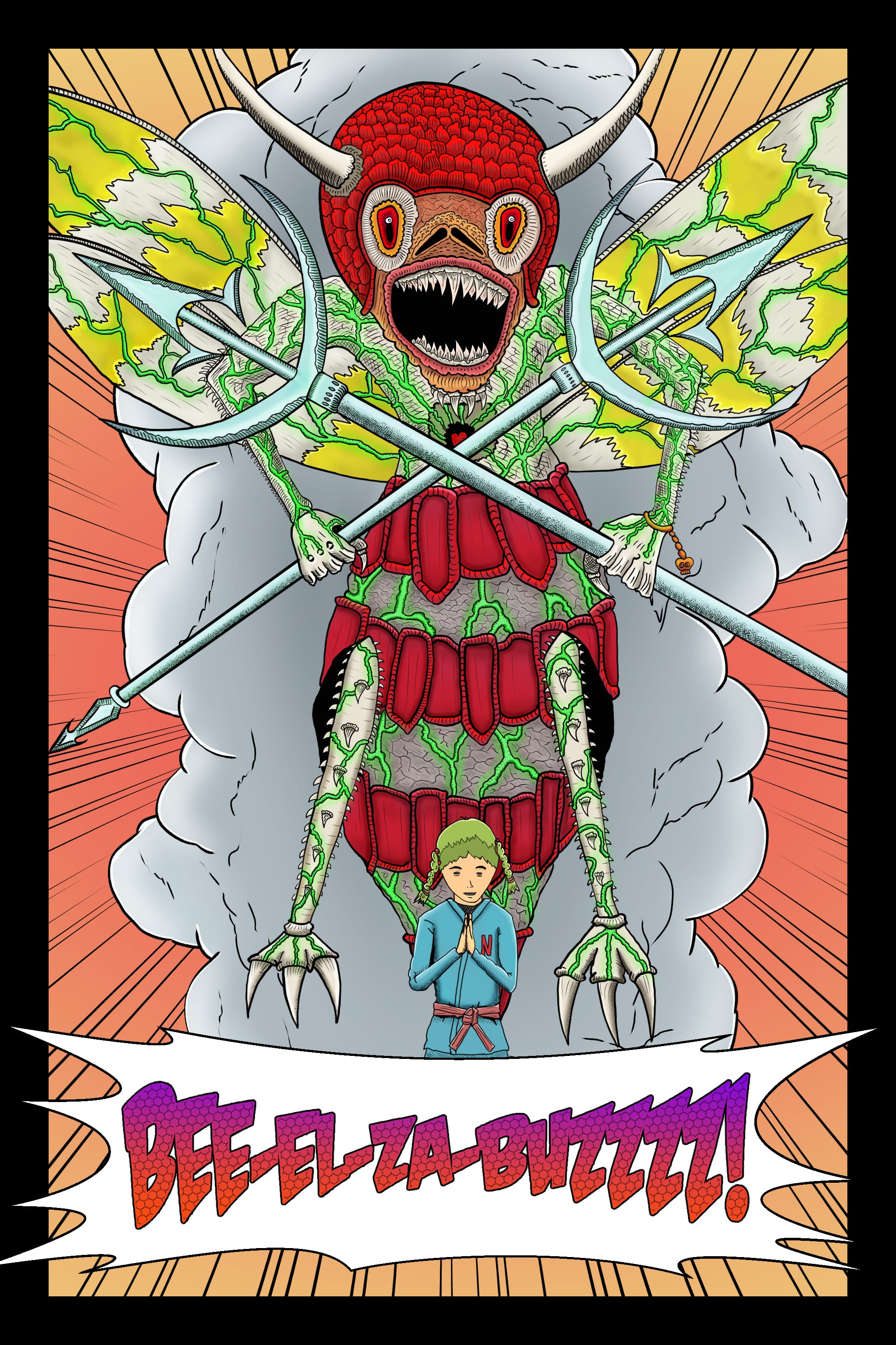 Bee-el-za-buzz - the queen bees rage Daddy Duder - Illustrations ART street