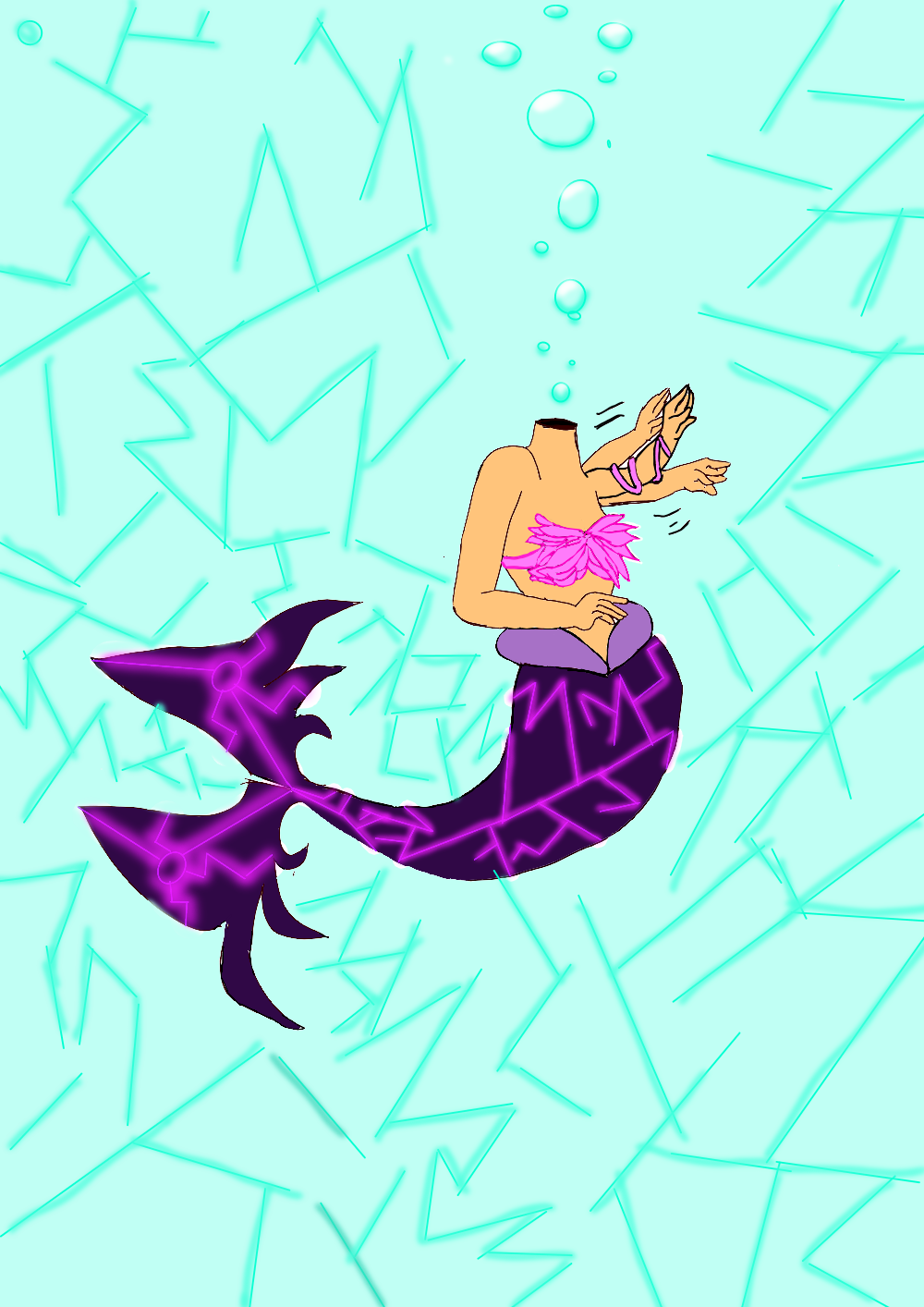 Headless mermaid frost ^°^ - Illustrations ART street