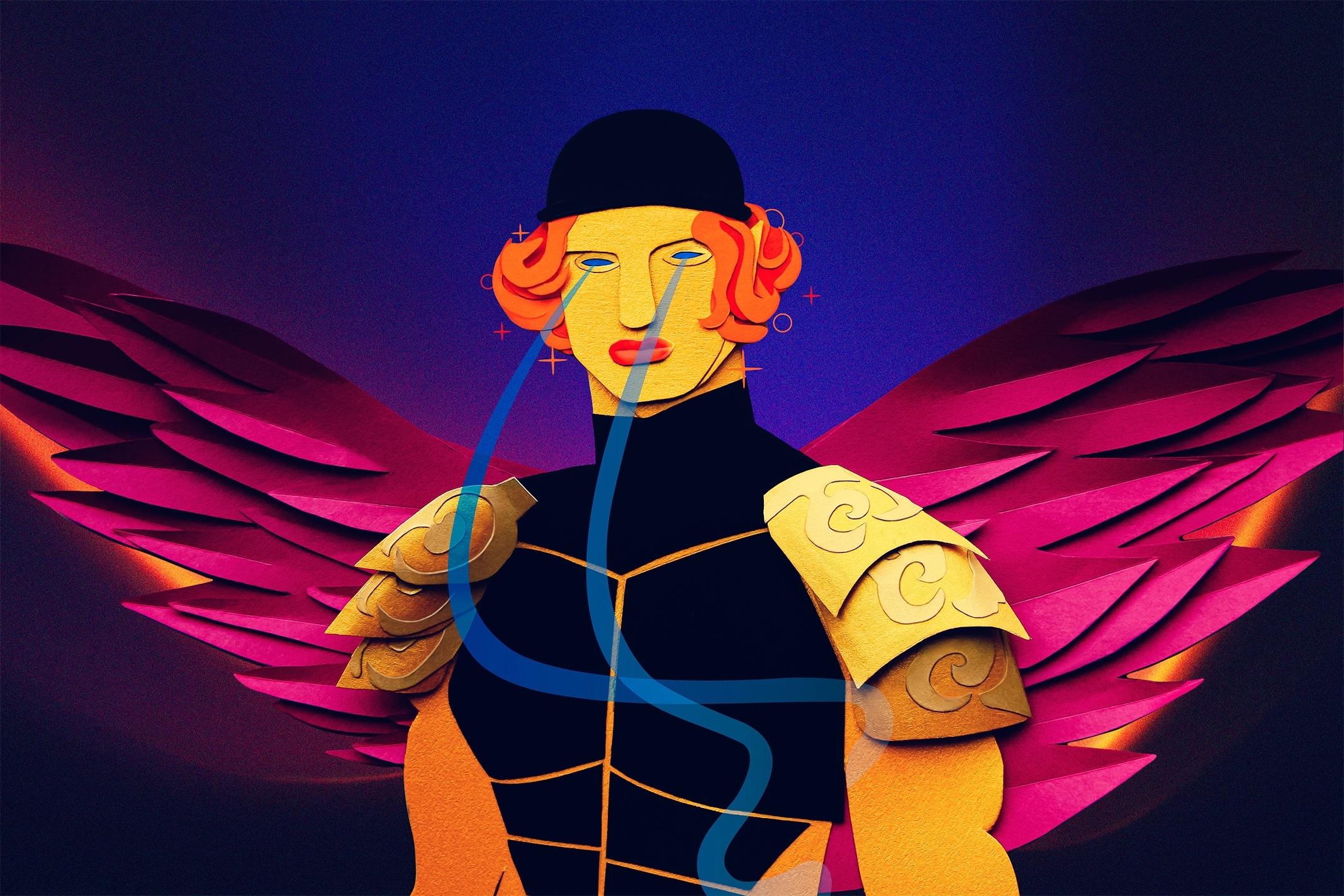 Invisible Empire. Orange hair for Electroarchangel Nika - Illustrations ...
