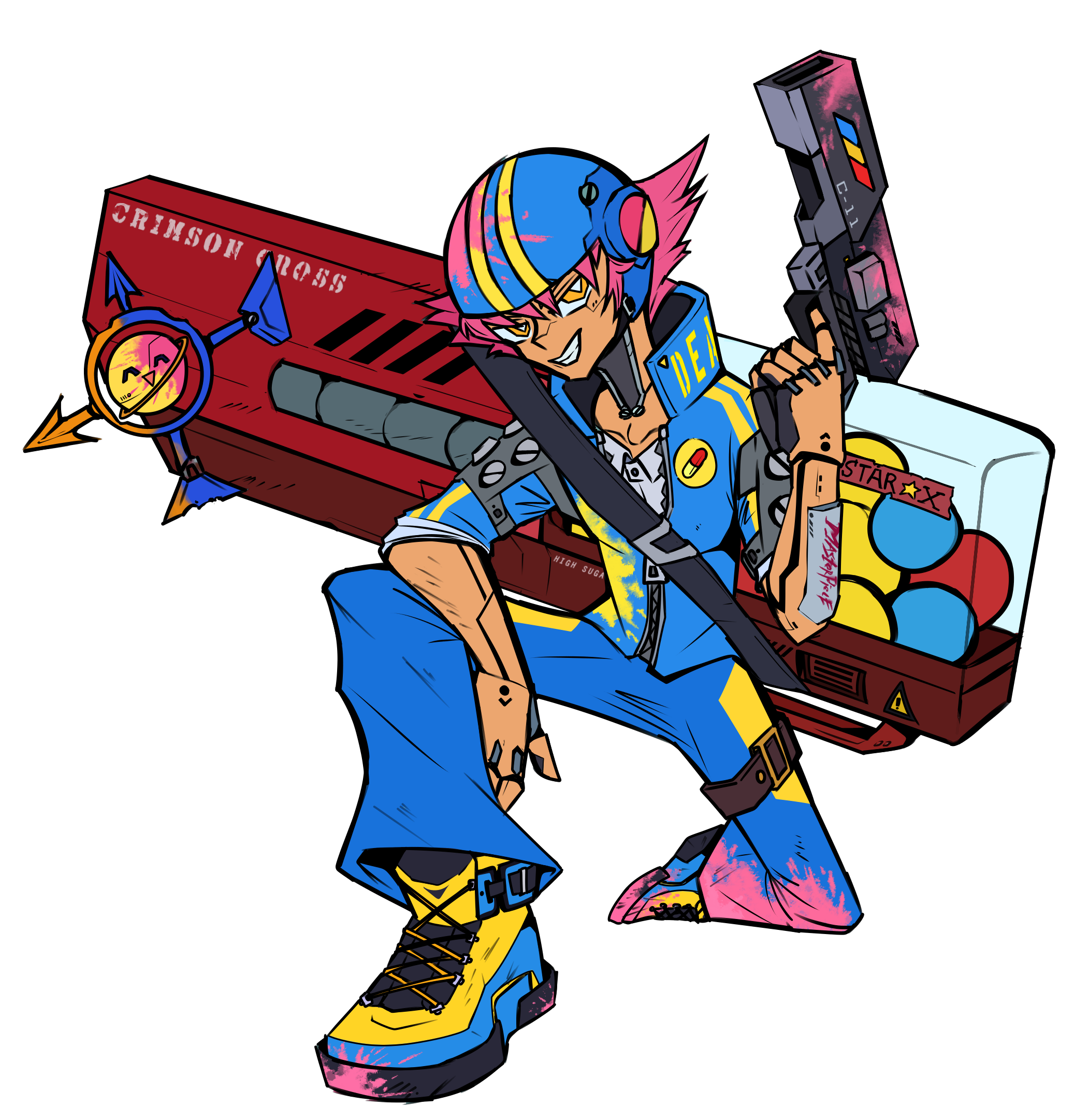 Cyberpunk Gumball Kooki Squiggle Liggle - Illustrations ART street