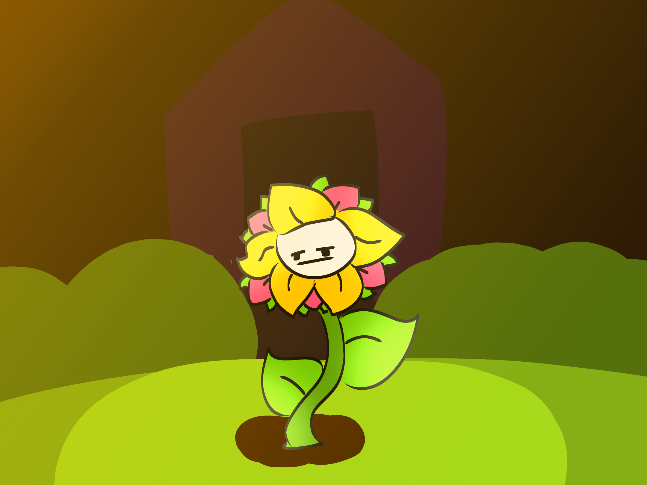 Flowey the flower! ( underleaf) GhostTheBeast - Illustrations ART street