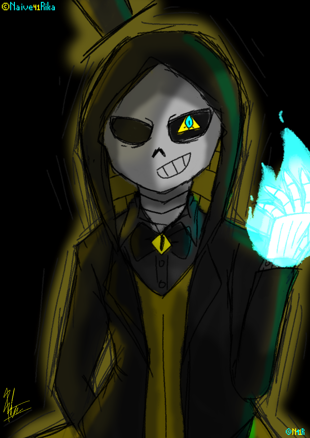 Bill Cipher-Sans Fusion N41R - Illustrations ART street