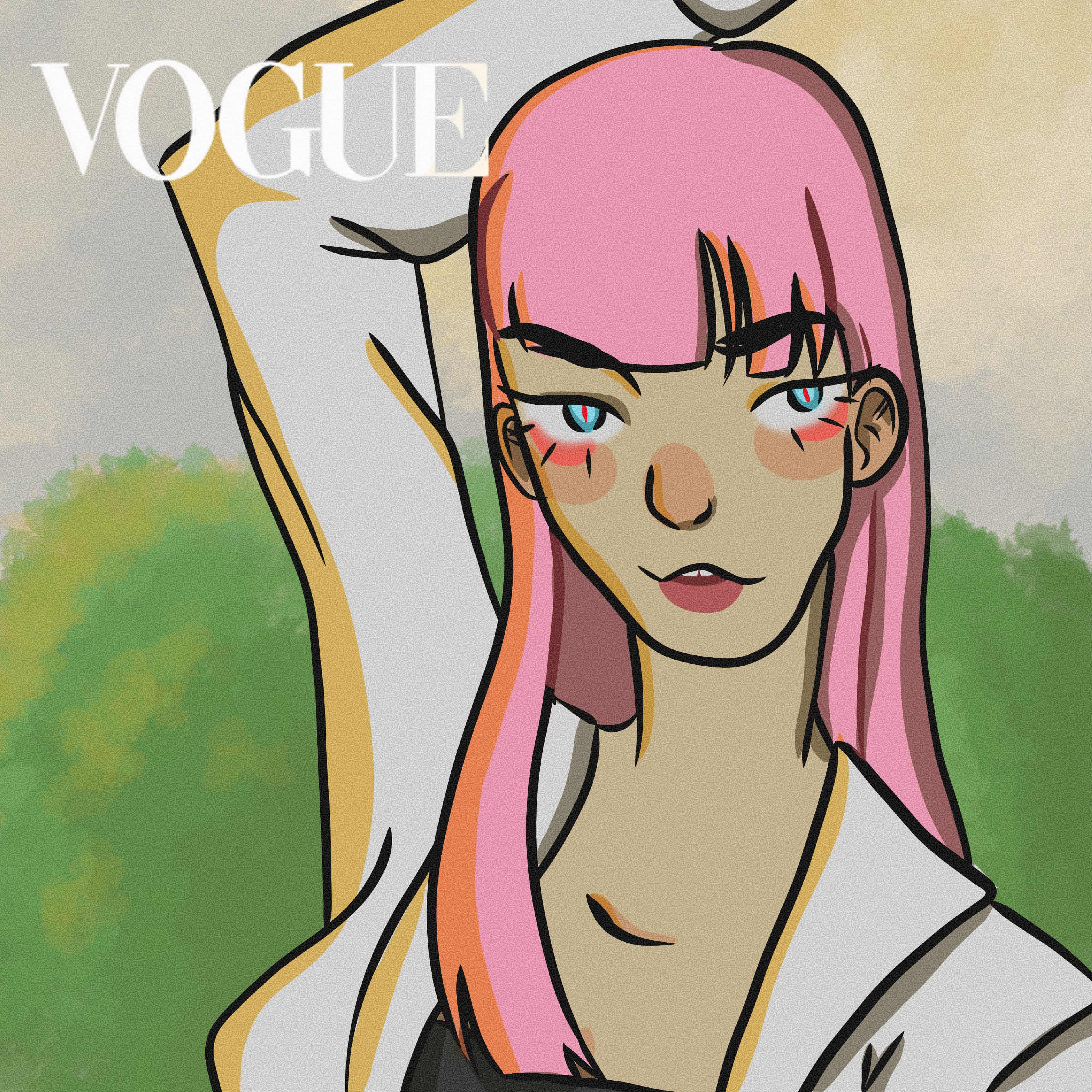 Vogue cover? Frog in a suit - Illustrations ART street