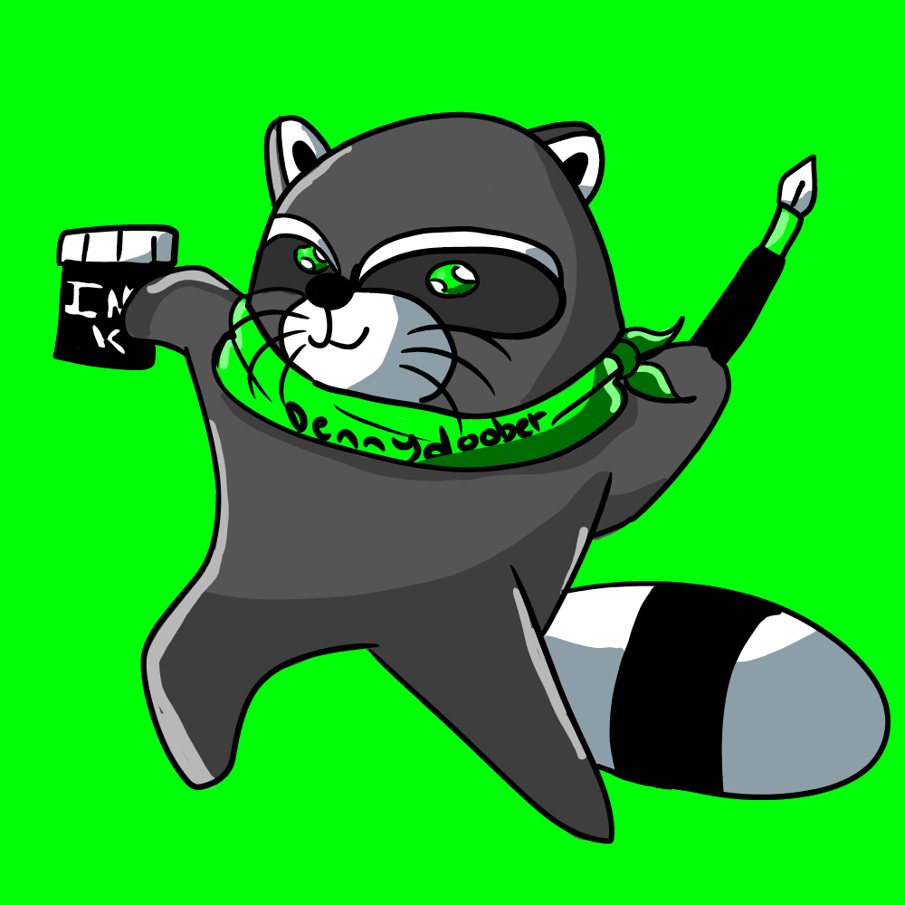 Raccoon InkyBearStudio - Illustrations ART street