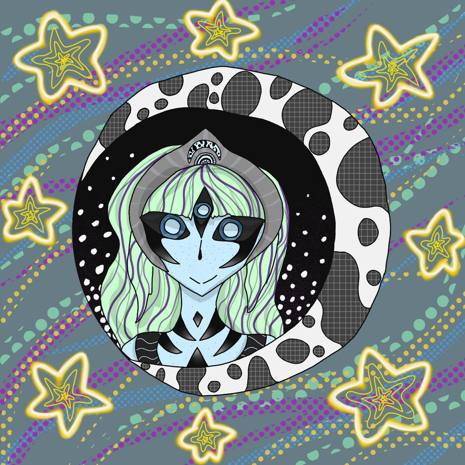 Moon alien. Names? Internet_creature - Illustrations ART street