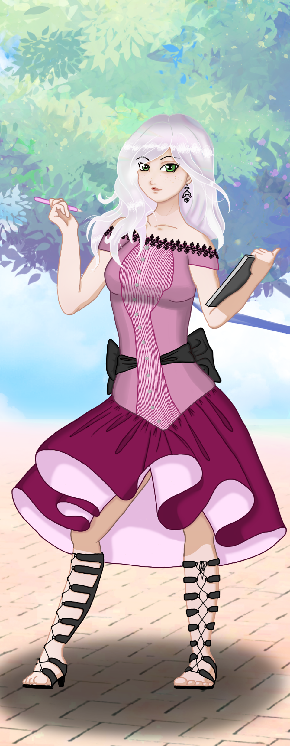 Untitled Nina Paperclip - Illustrations ART street