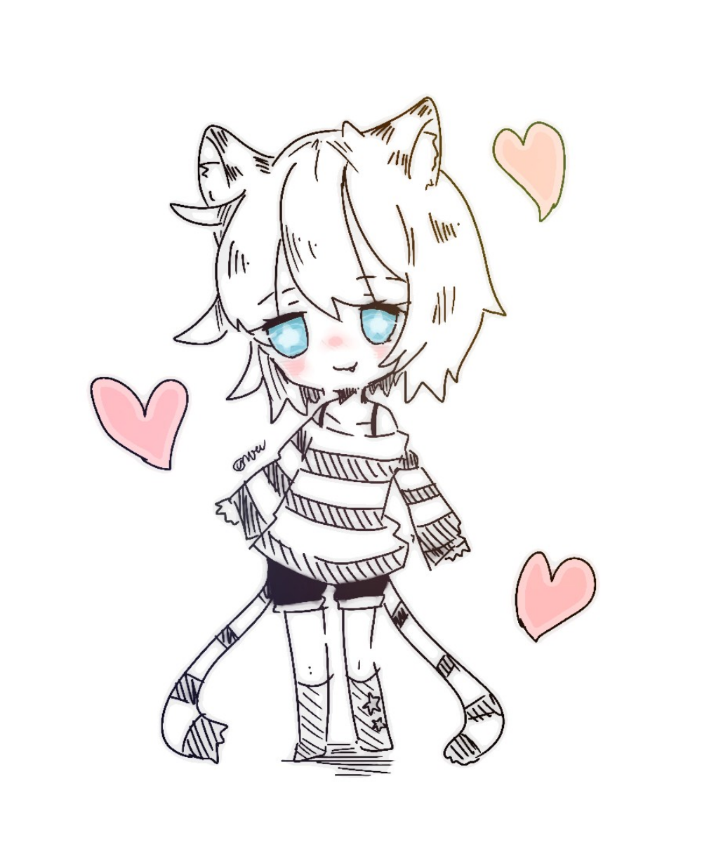 A cute little white tiger :] star - 插图 ART street