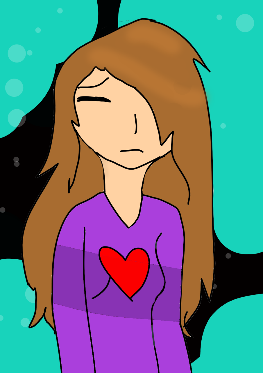 Frisk in waterfall The Shadow - 插图 ART street