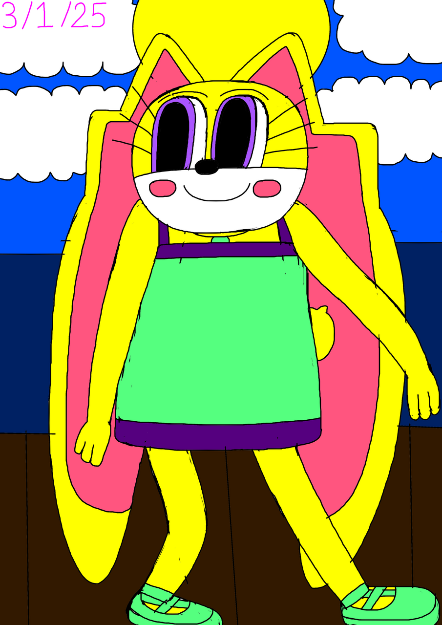 Tisha Rabbit at the Bridge NaimahTaylor - Illustrations ART street