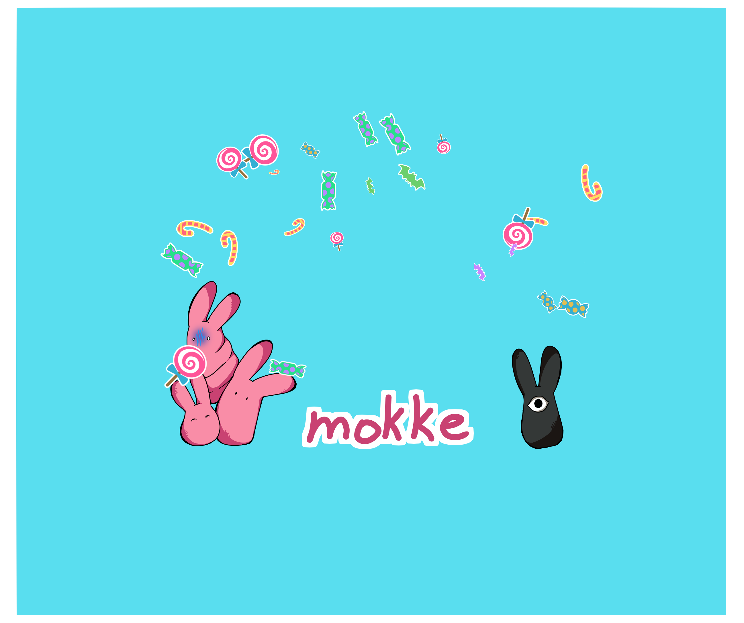 MOKKE mask Maeily and Hime's Collaboration - Illustrations ART street