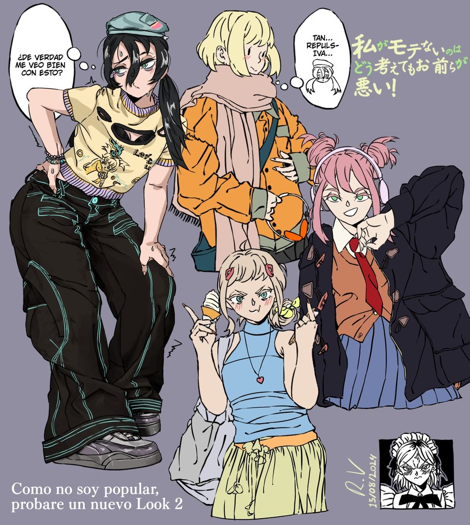 como no soy popular, probare un nuevo look 2 Jesse Rob - Illustrations ...
