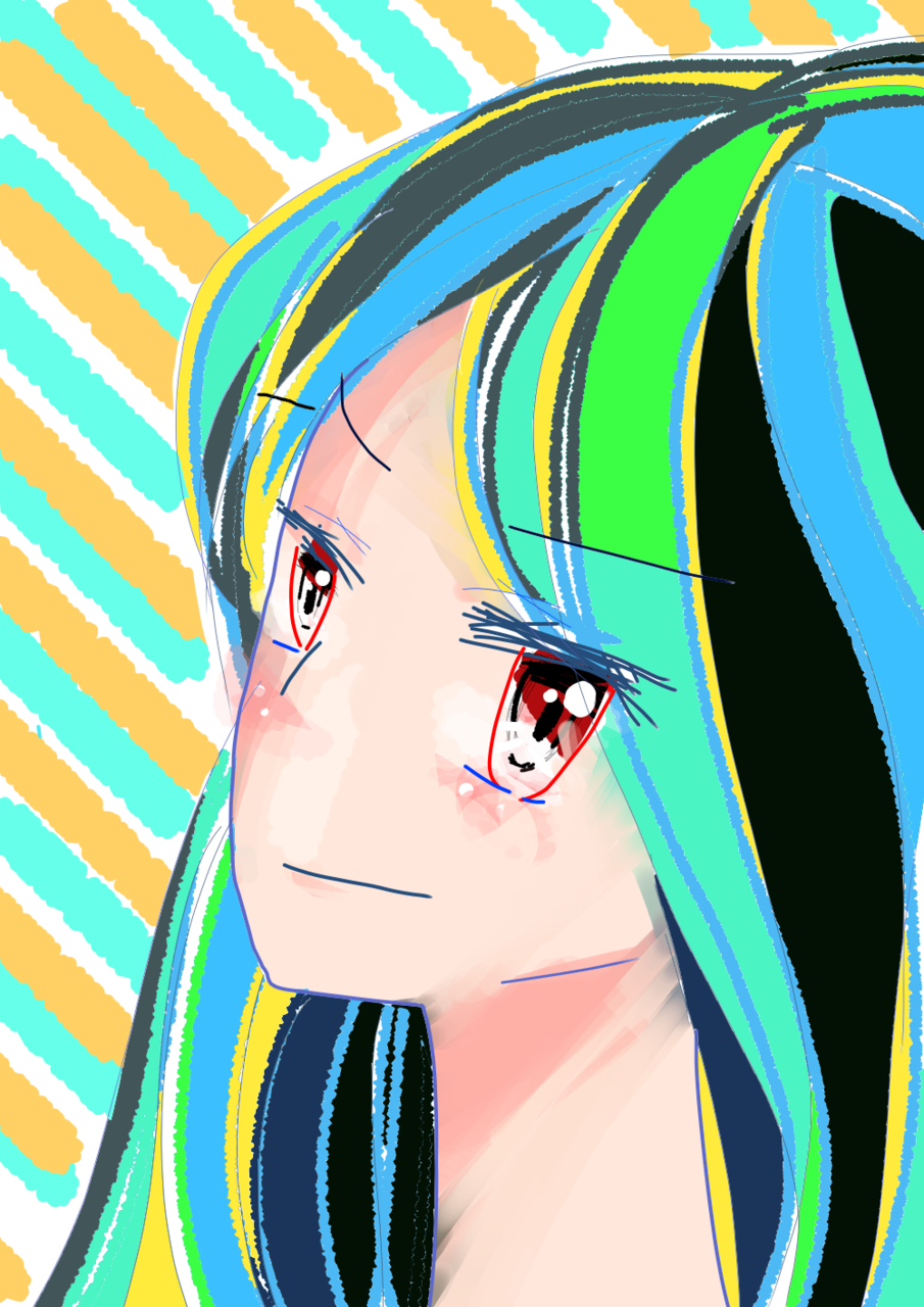 OC ver long hair Luna Kayuta - 插图 ART street