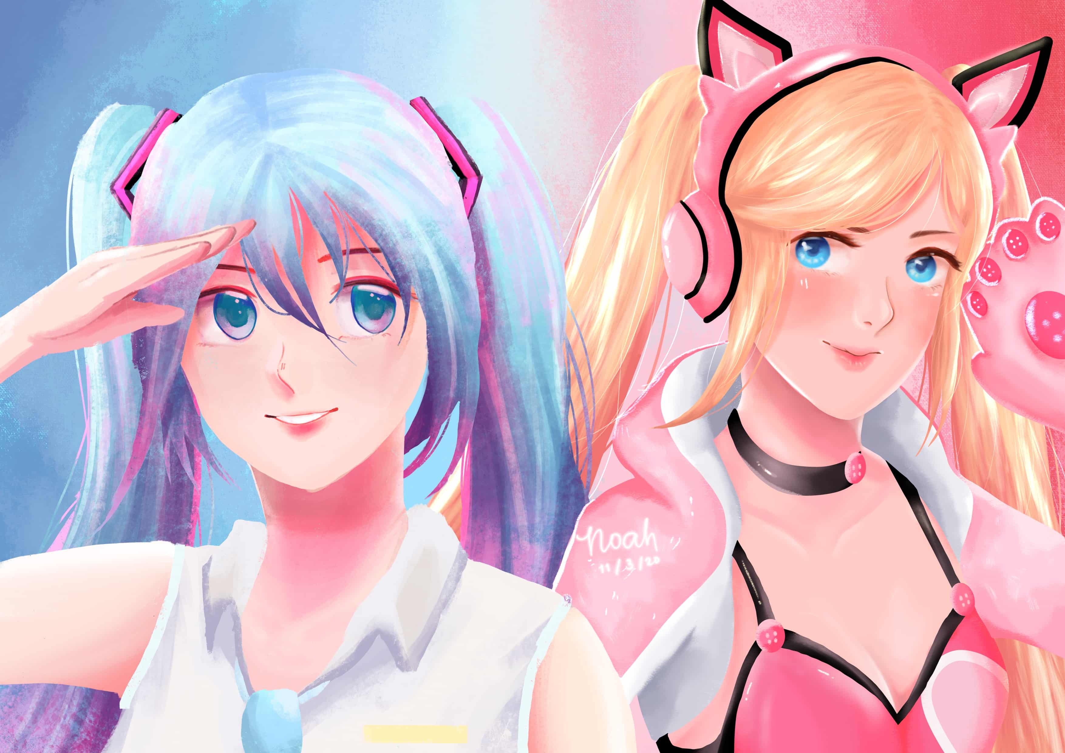 Hatsune Miku 💙and 💖 Lucky Chloe Zenzennnn - 插图 ART street