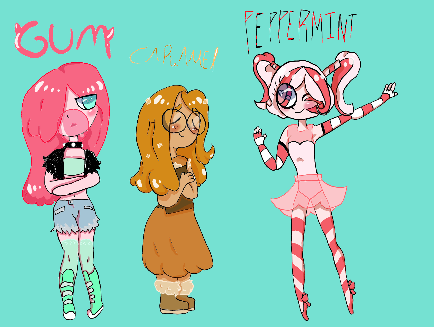 Candy as people Autistic*Art*Person - Illustrations ART street