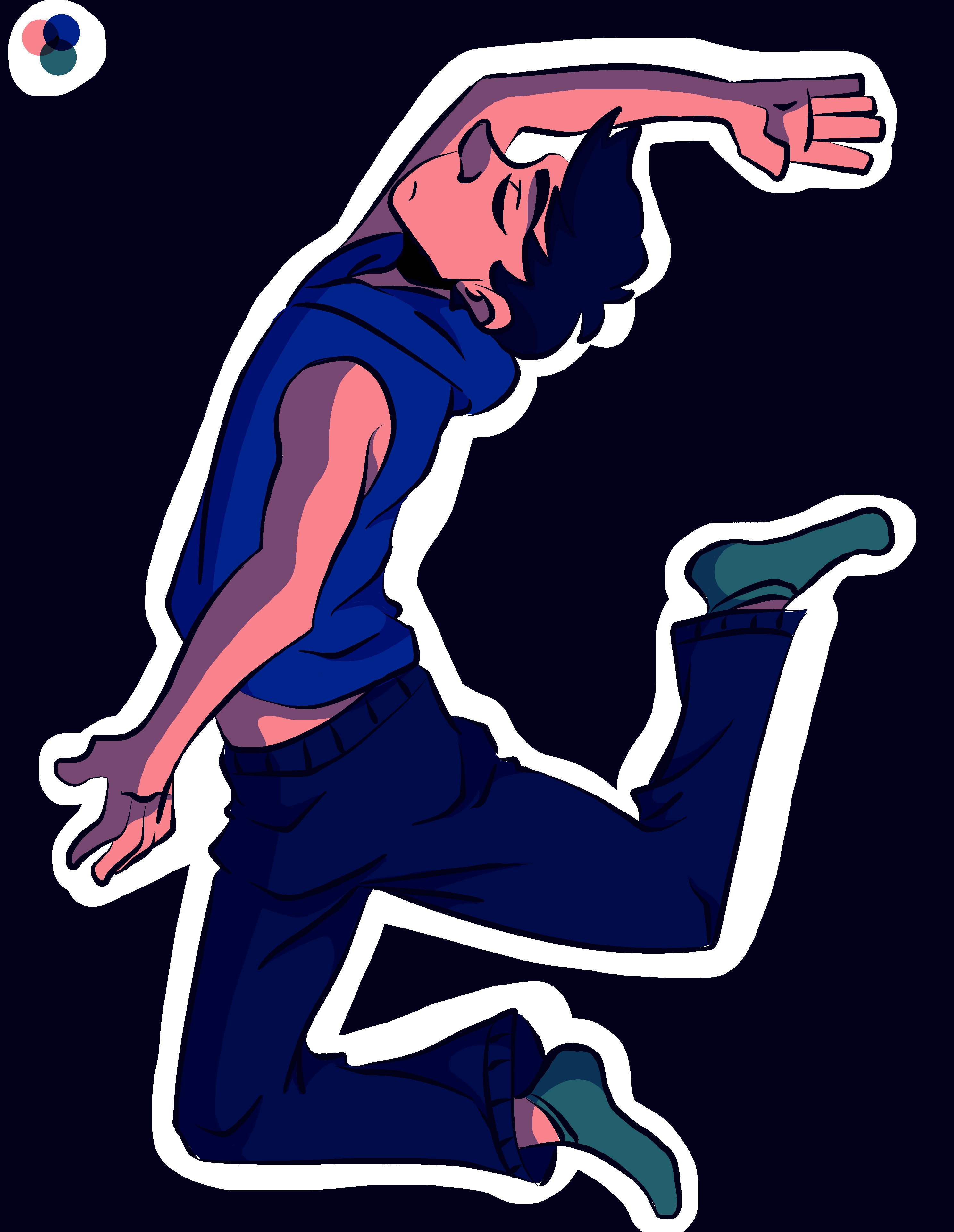 Three color challenge: Jump dandeee - 插畫 ART street