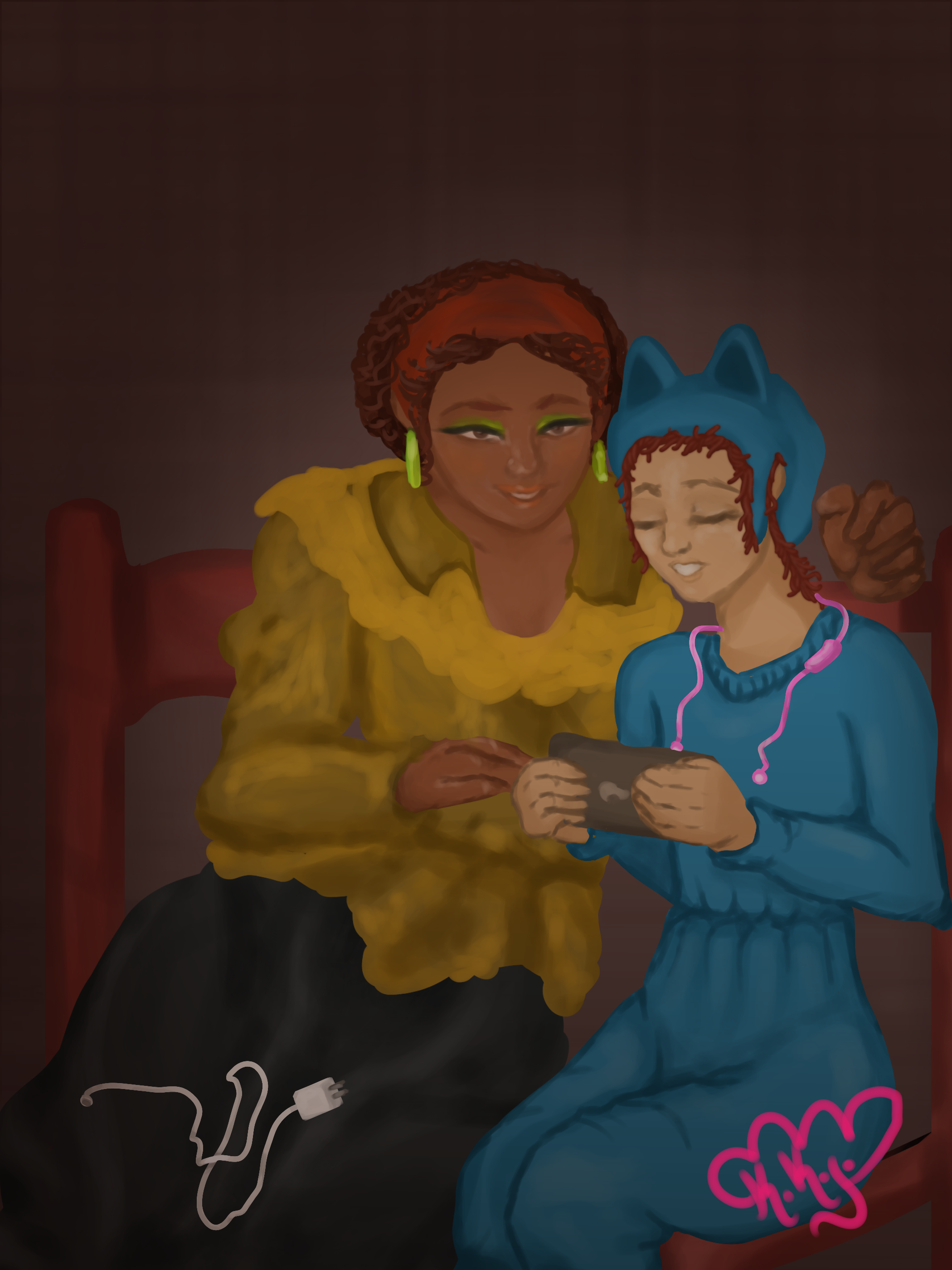 Jean-François Millet/ The knitting lesson Koritsu Kura Yami ...