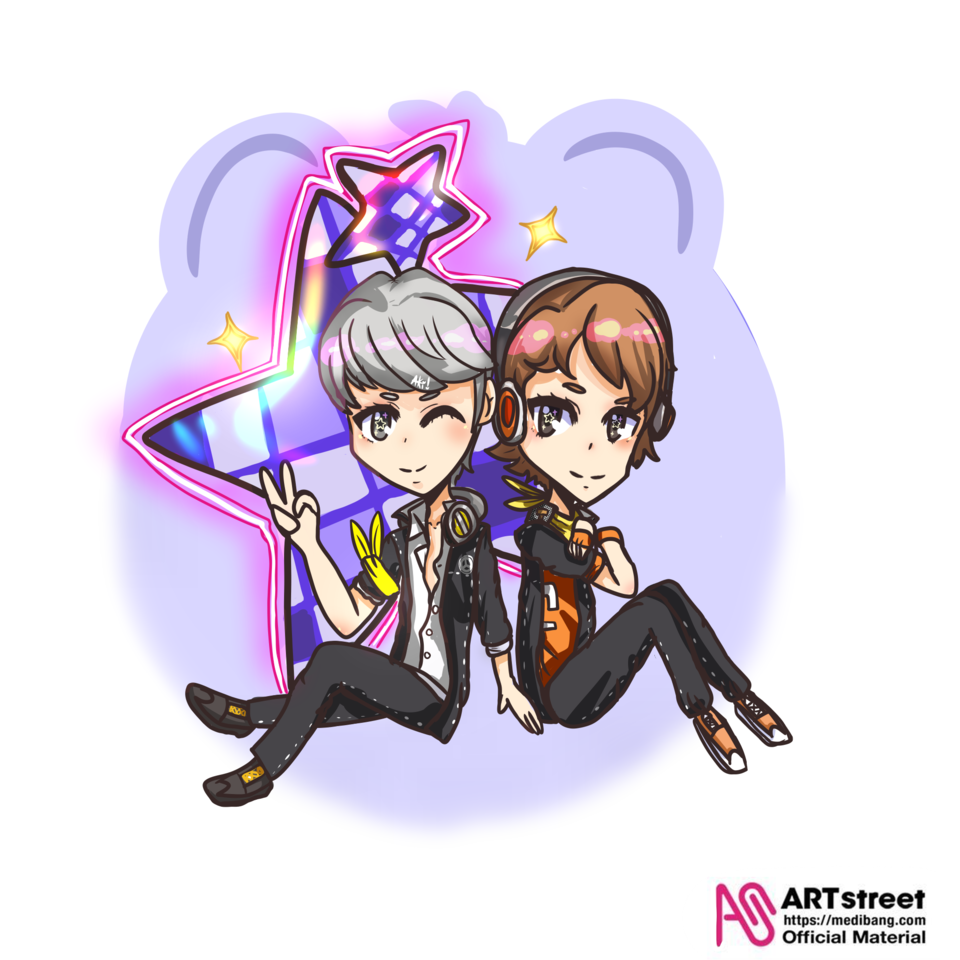 Yosuke and yu (persona 4 DAL) Robotoaster - 插图 ART street