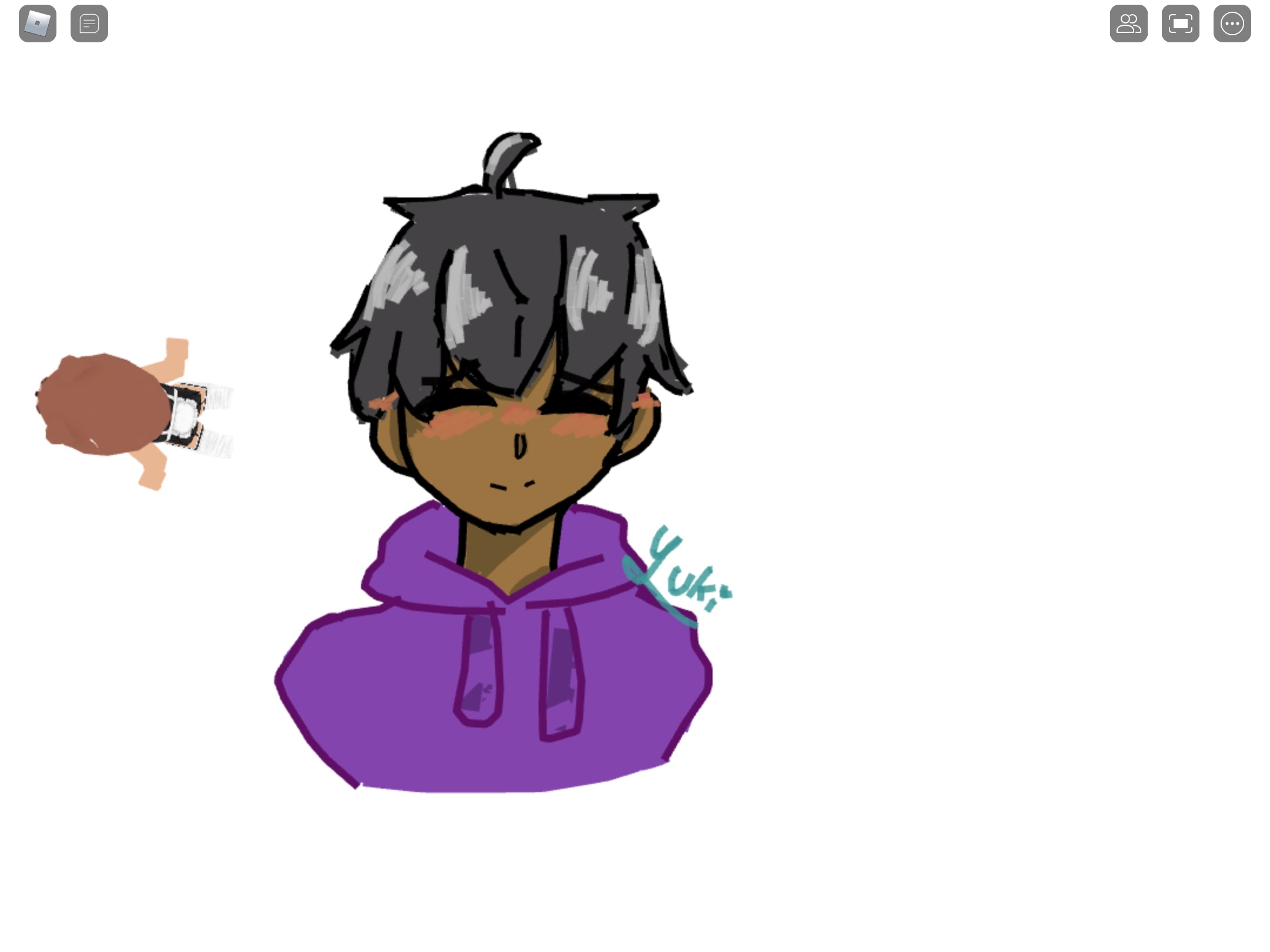 Random drawing on Roblox- Yuki707 - Illustrations ART street