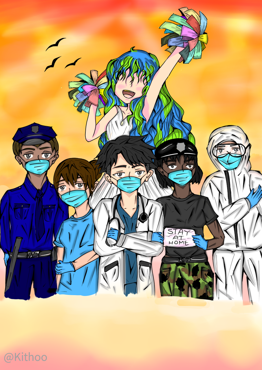Our Dearest Frontliners Kithoo - Illustrations ART street