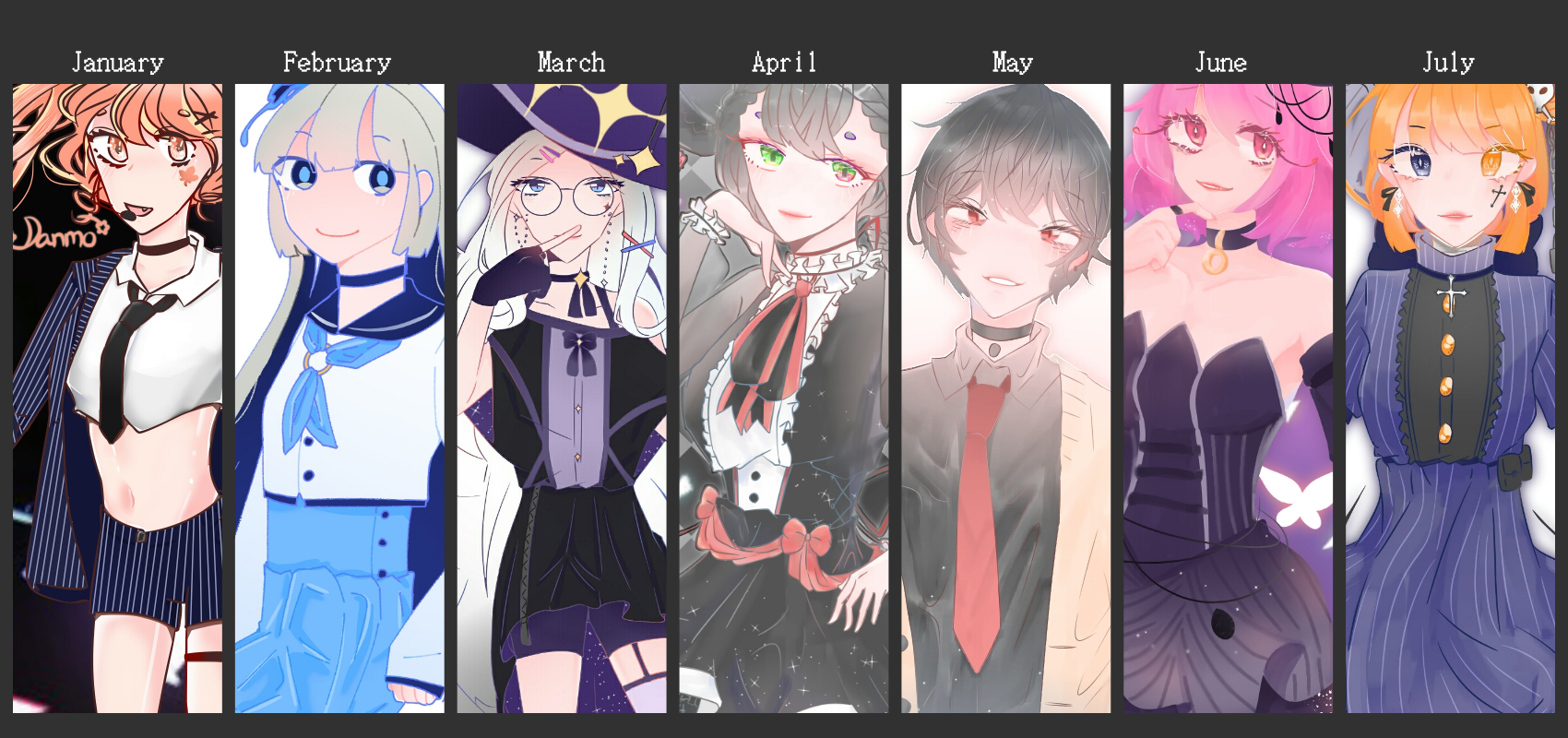 2018, January ~ July Danmo - Illustrations ART street