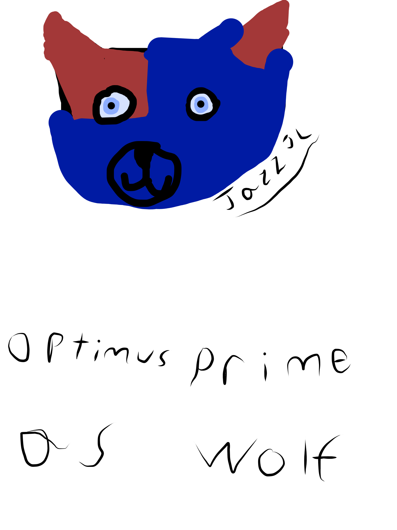 Optimus prime as wolf Snowlilly - Illustrations ART street