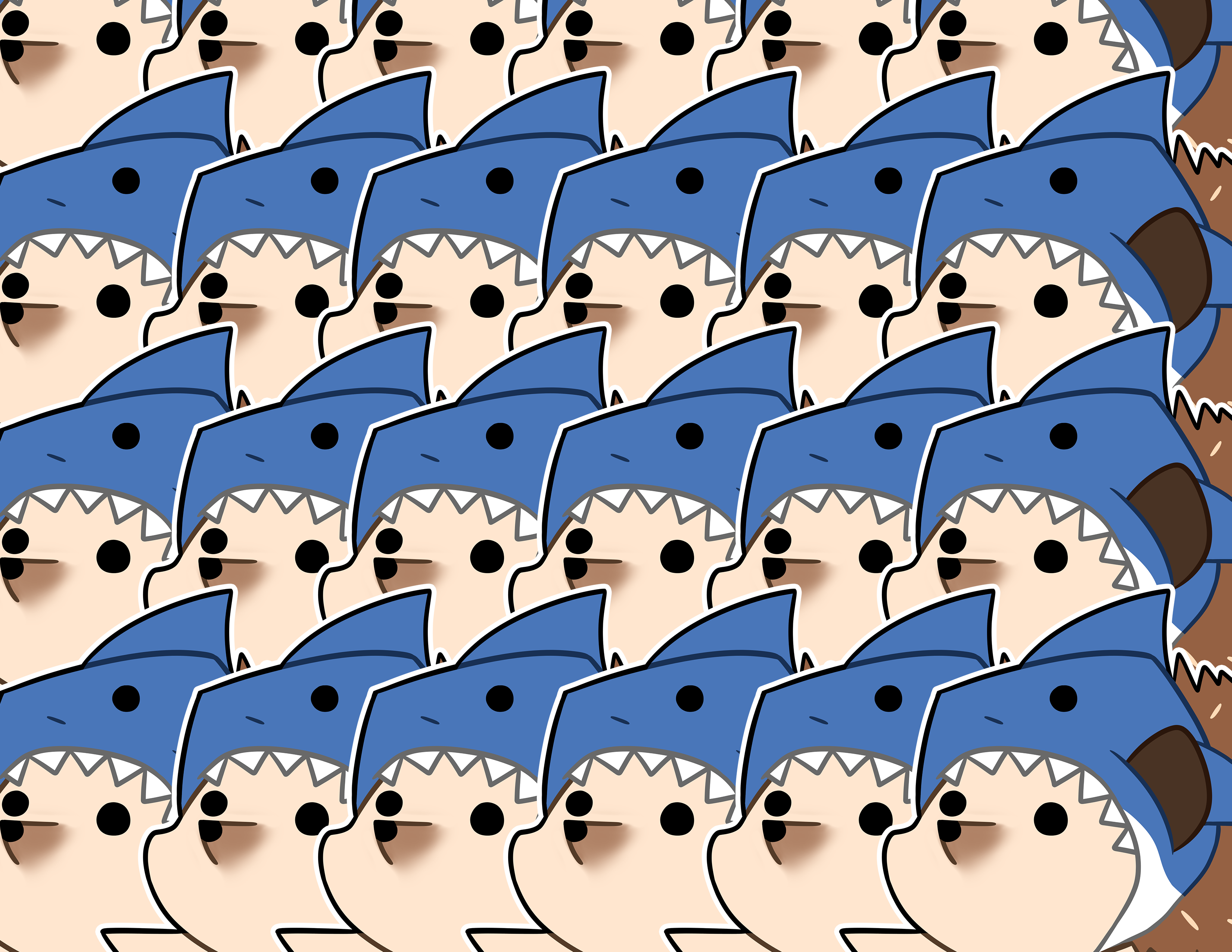 Hedgehog sharks soph_boiled_egg - 插畫 ART street