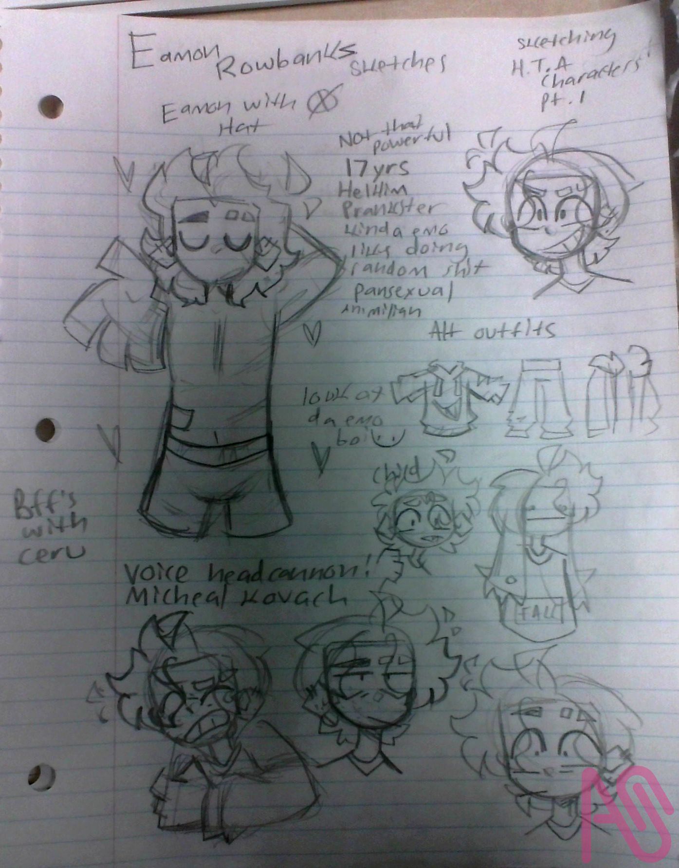 Eamon and Von sketches SRedwolf's art dump - Illustrations ART street