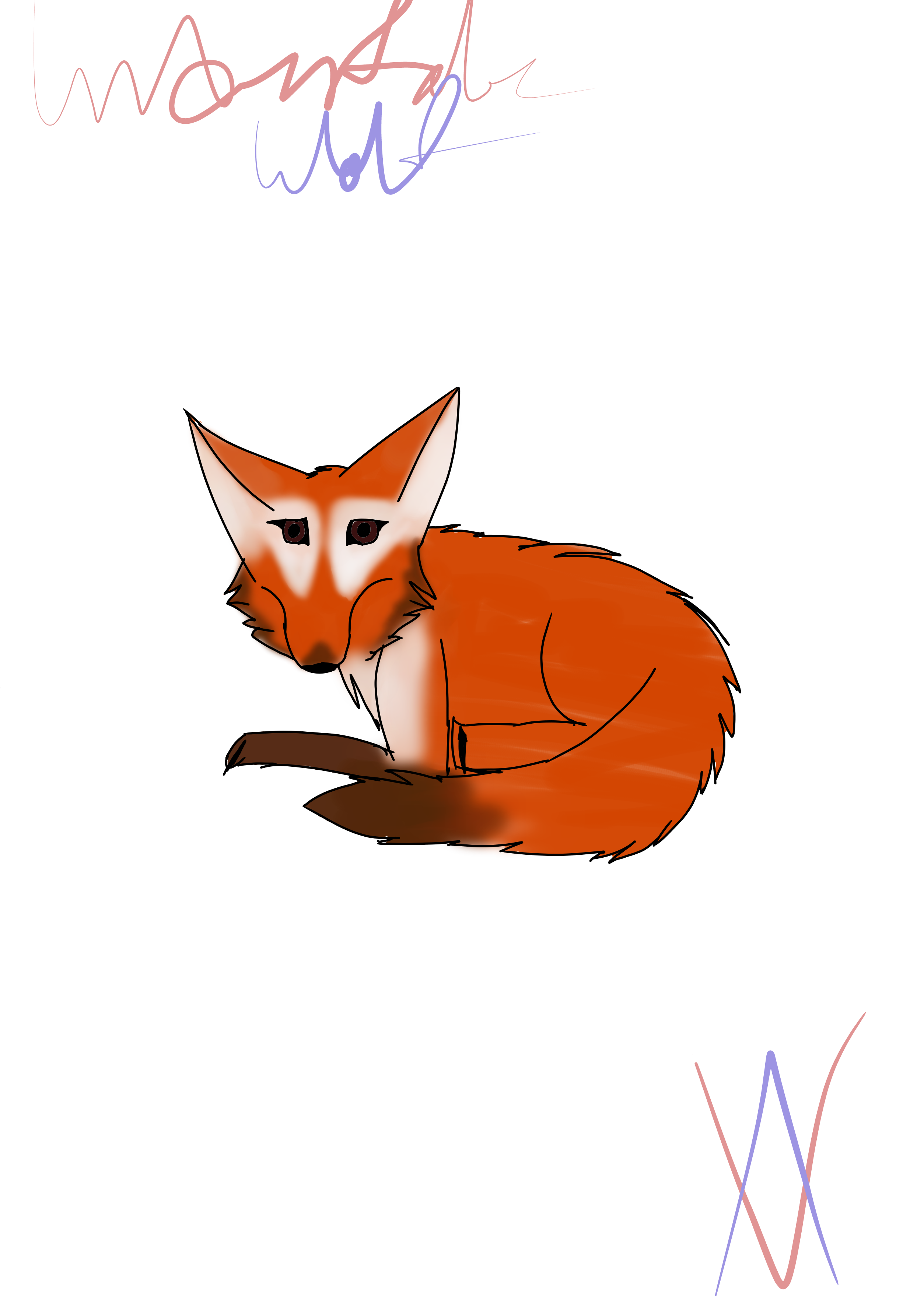 my fox oc,no name for him, any ideas? Undertale Wolf - 插畫 ART street