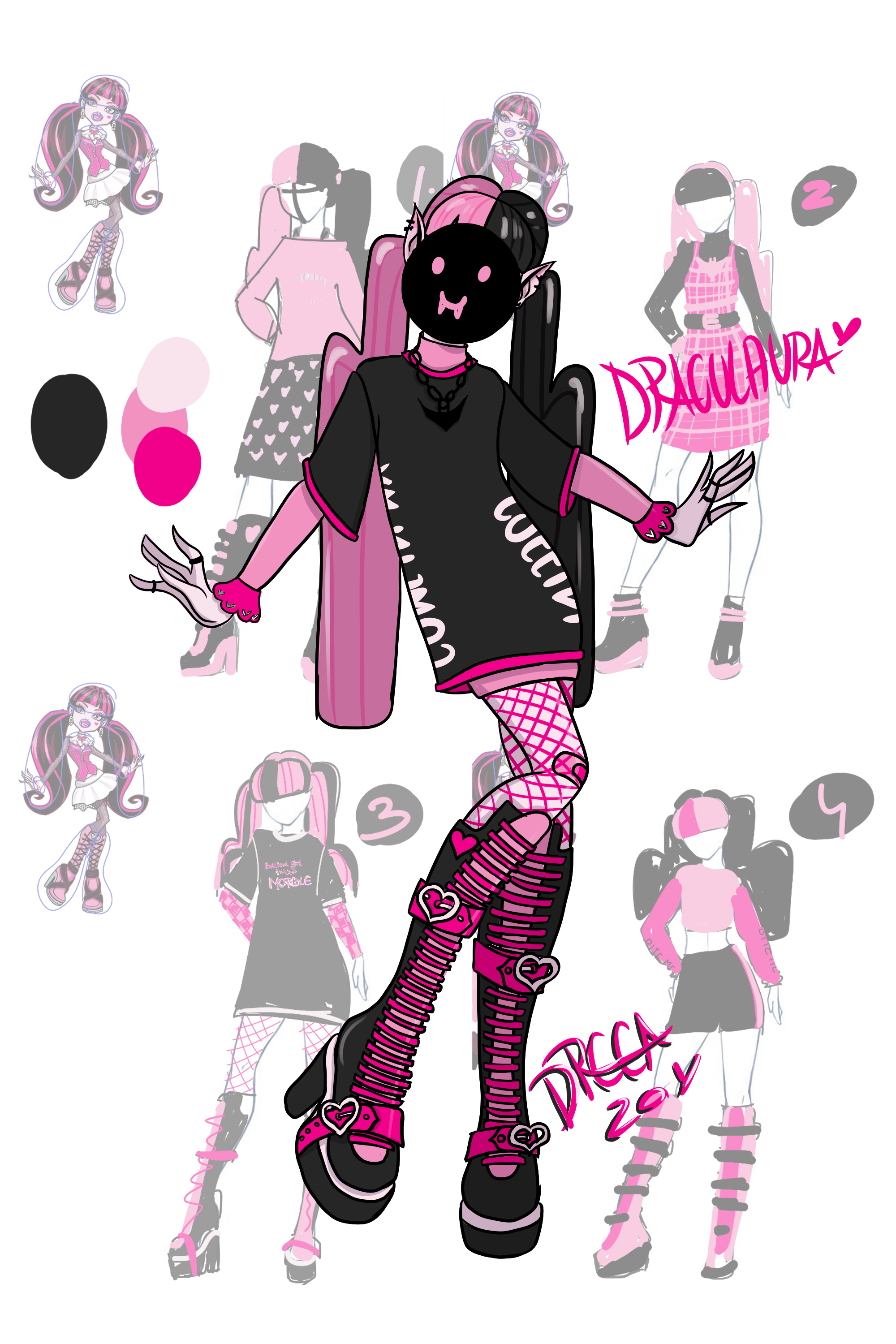 Draculaura OOTD amkoo - Illustrations ART street
