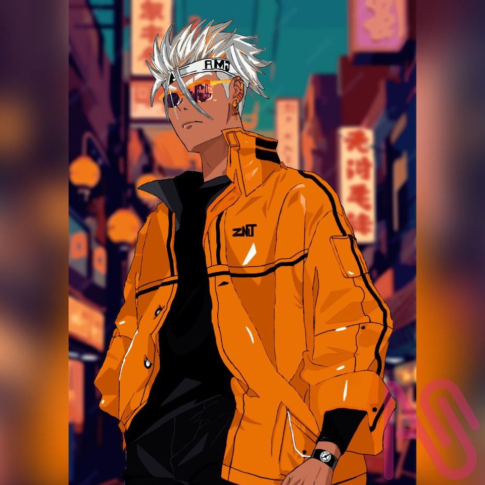 Just a bit néon style zen'no sama - Illustrations ART street