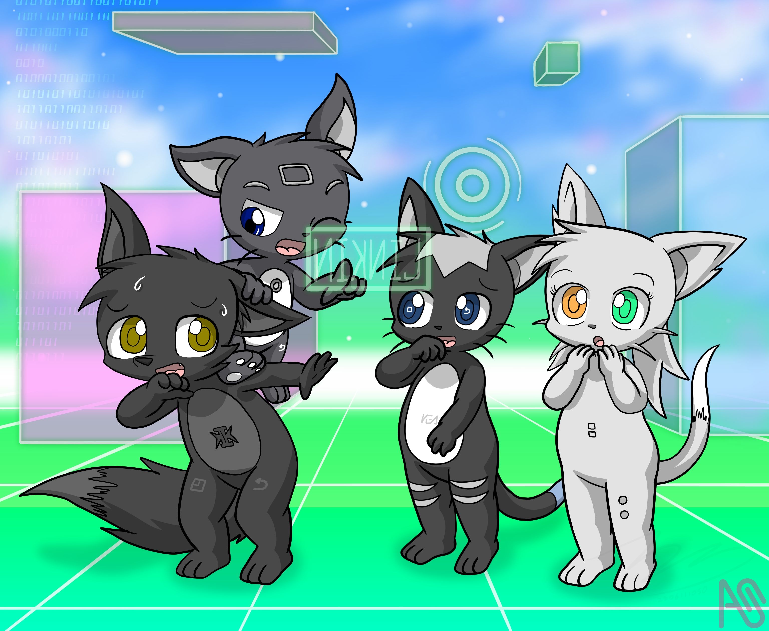 CyberA - 001~004 지니오(JiniO) - Illustrations ART street