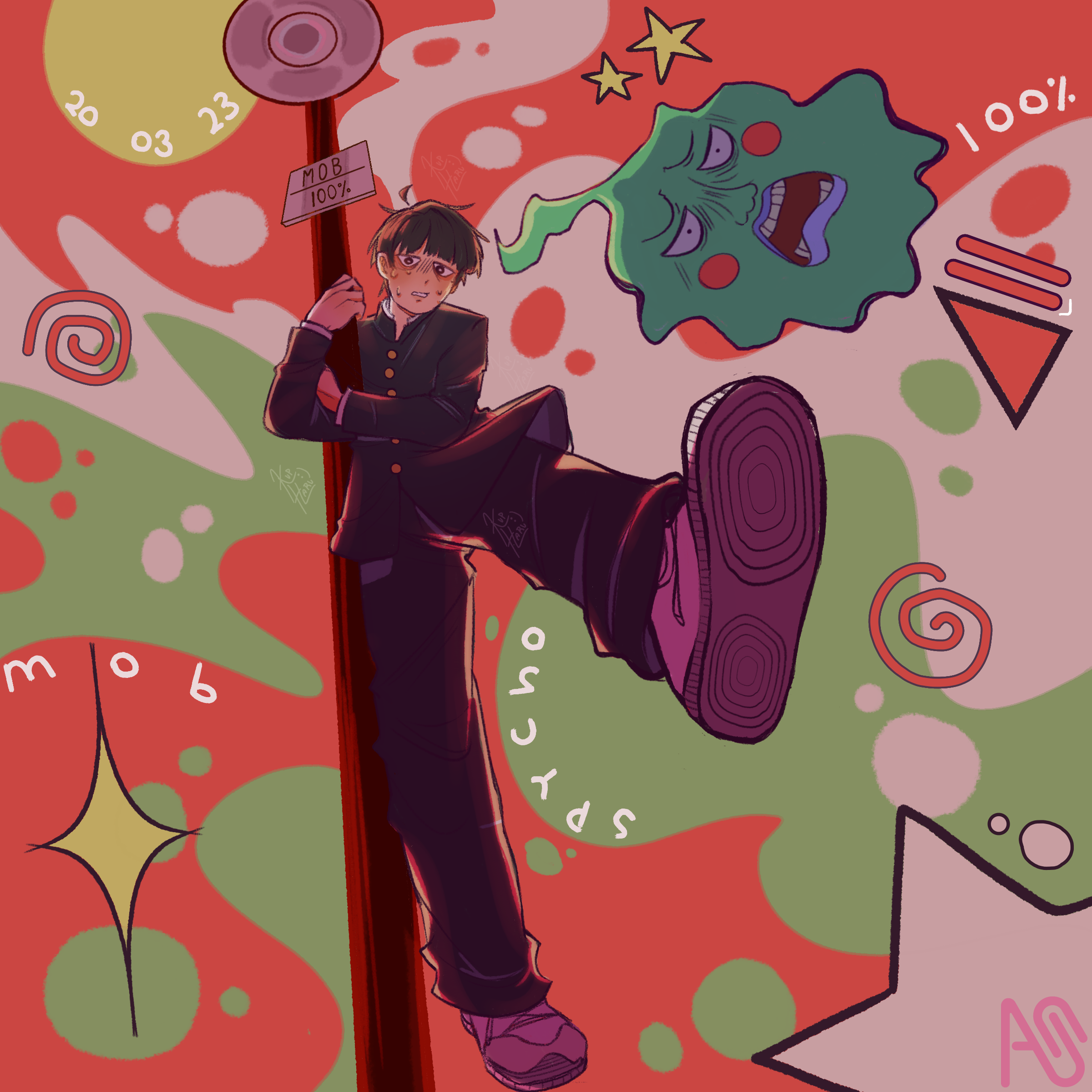 MOB PSYCHO 100 Zuzu - Illustrations ART street