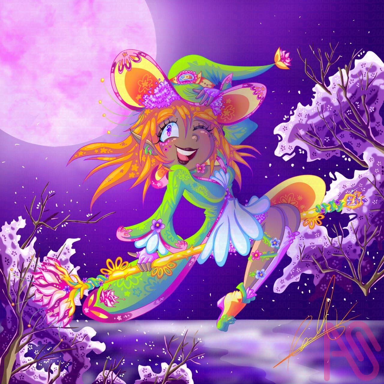 Ymnus, the flower witch Ella_2606 - Illustrations ART street