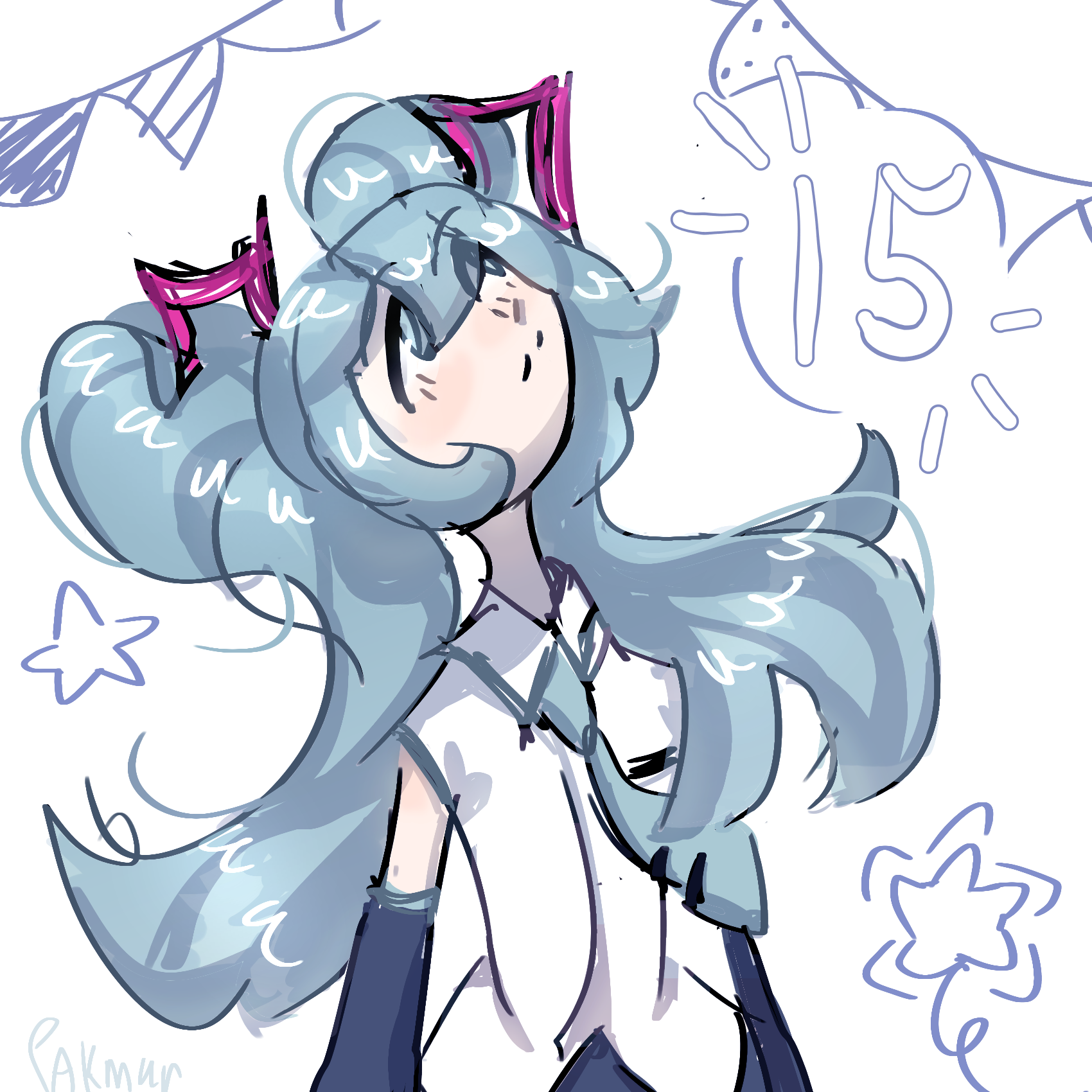 happy birthday Miku!! Pakmur - Illustrations ART street