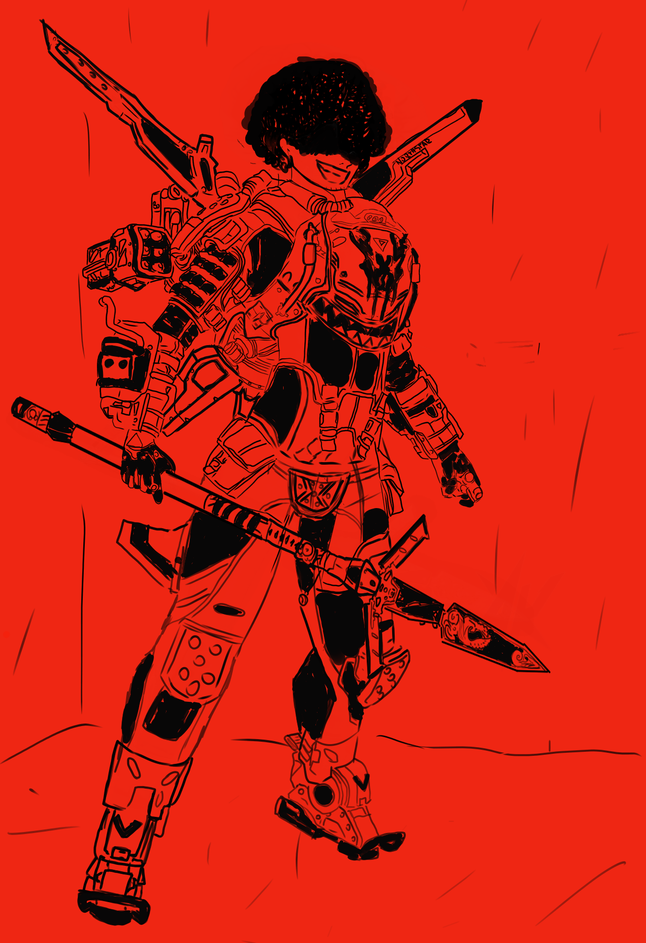 valkyrie boy Blackreaper - Illustrations ART street