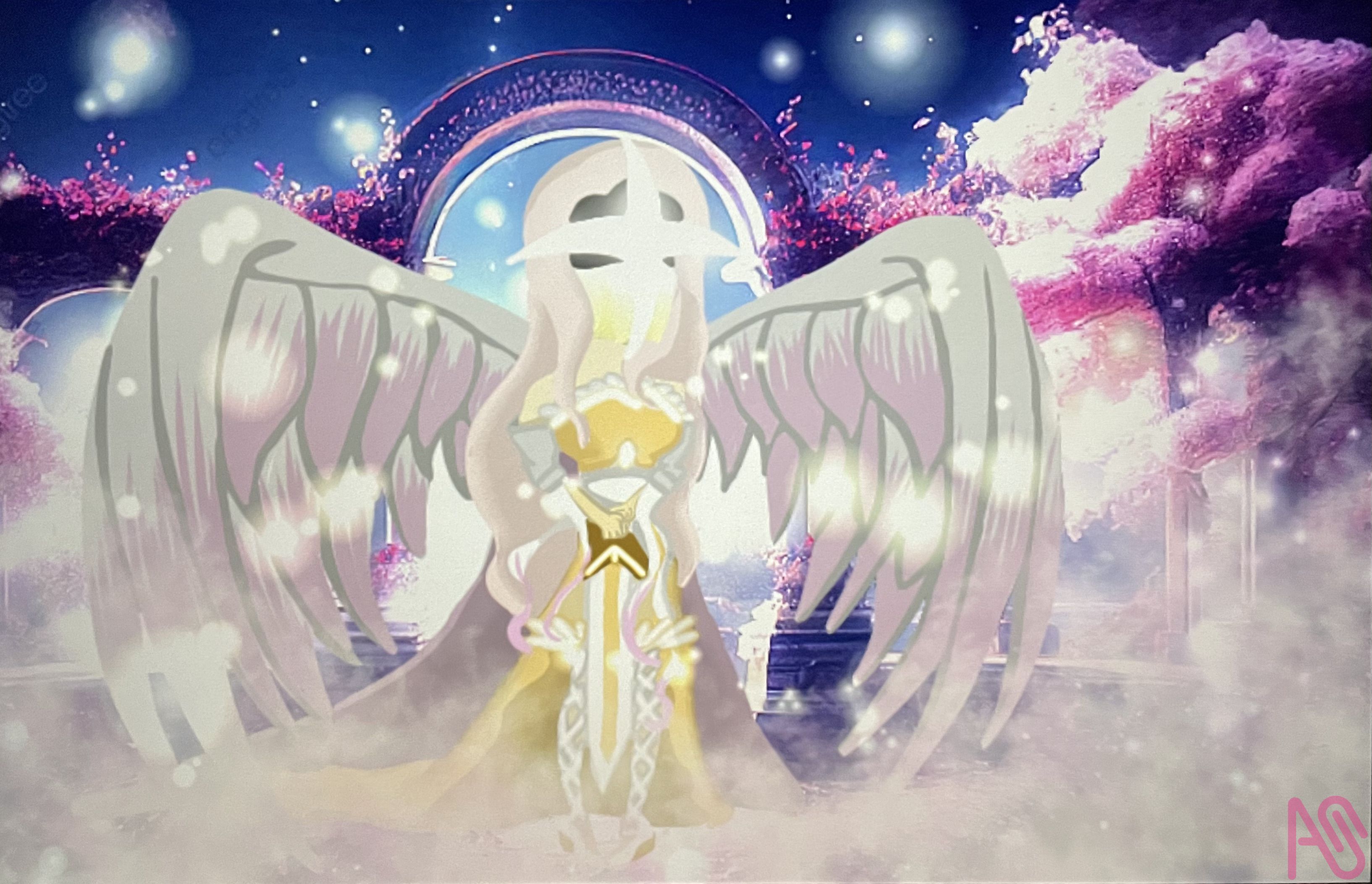 Angle Gate Keeper In the Clouds Lunara Night🌙 - Illustrations ART street